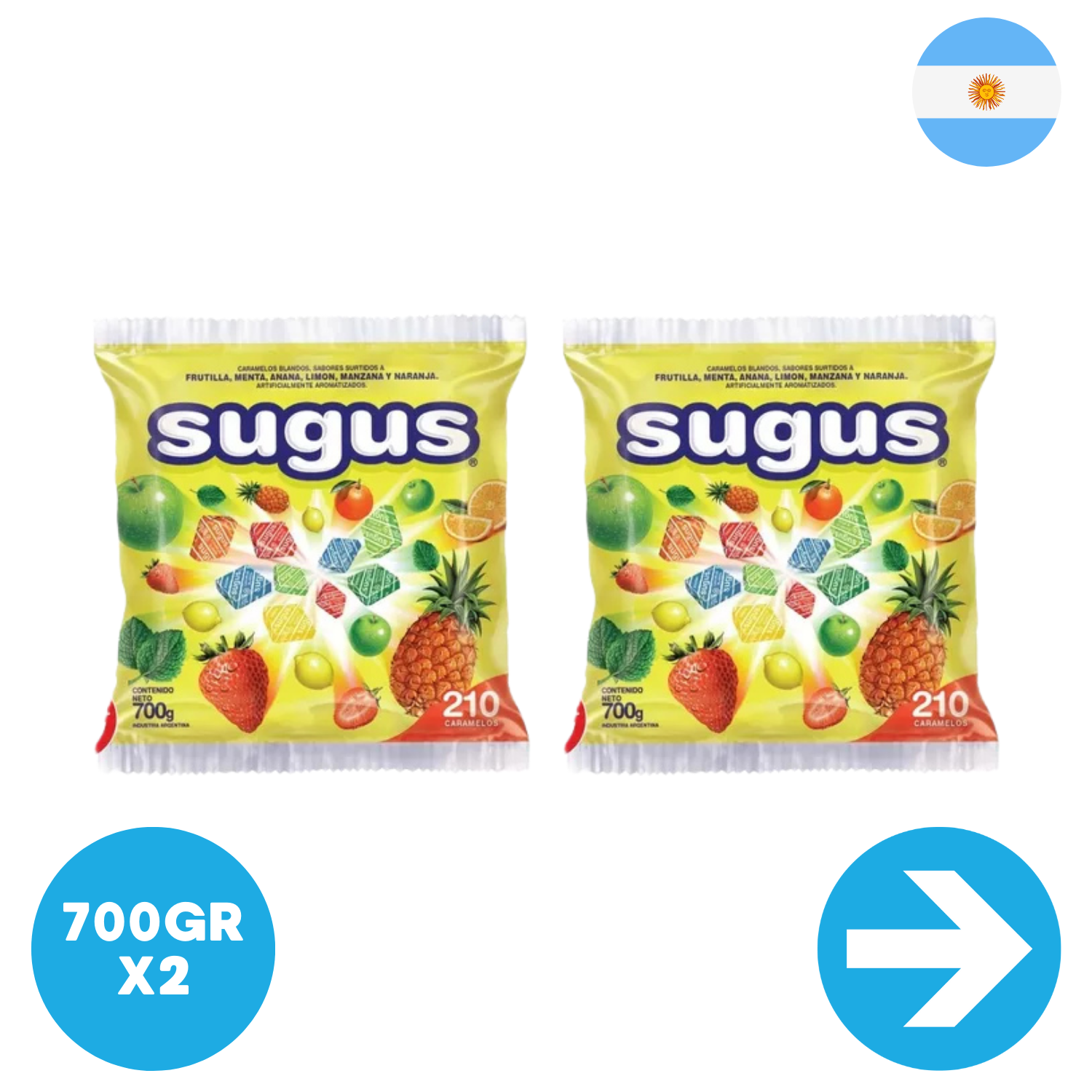 Sugus Fruit Candies X700GR - Walmart.com
