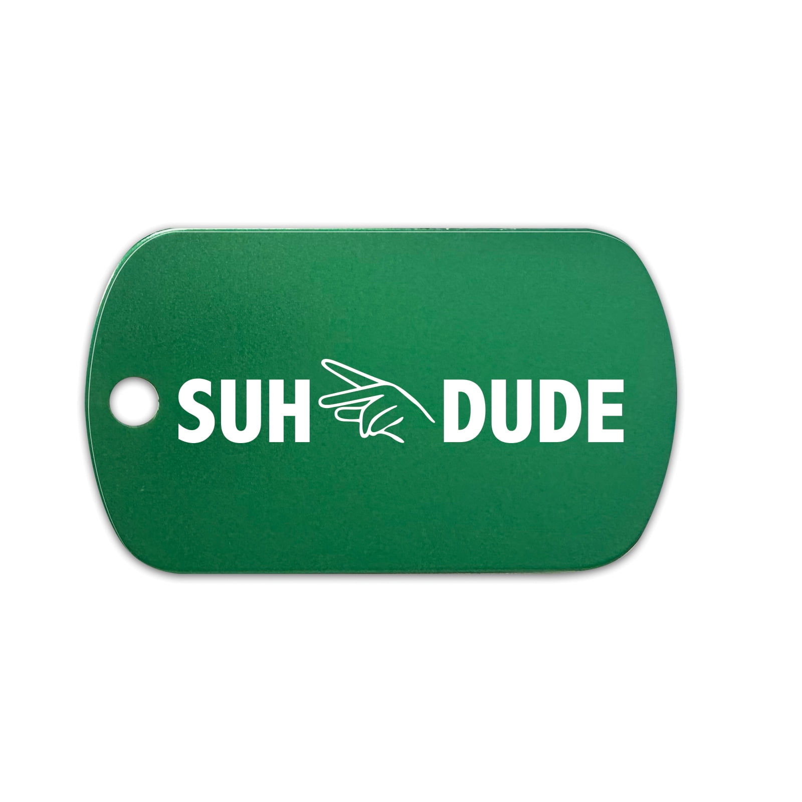 Suh Dude V2 GI Dog Tag Aluminum Keychain jdm stance saily drift cambergang - Green - Walmart.com