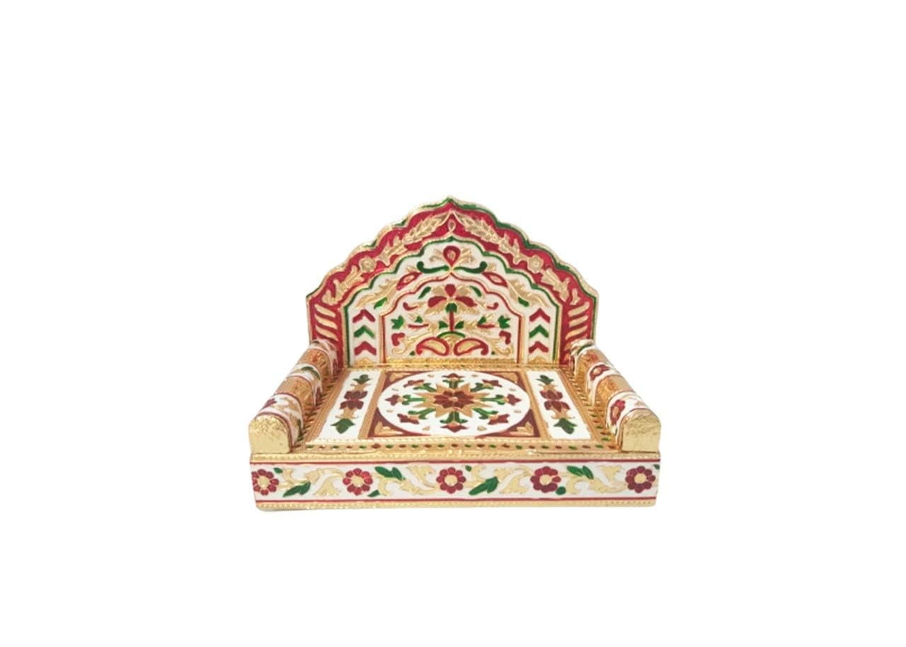 Suhanika Crafters Handcrafted Wooden Pooja Singhasan God Singhasan ...