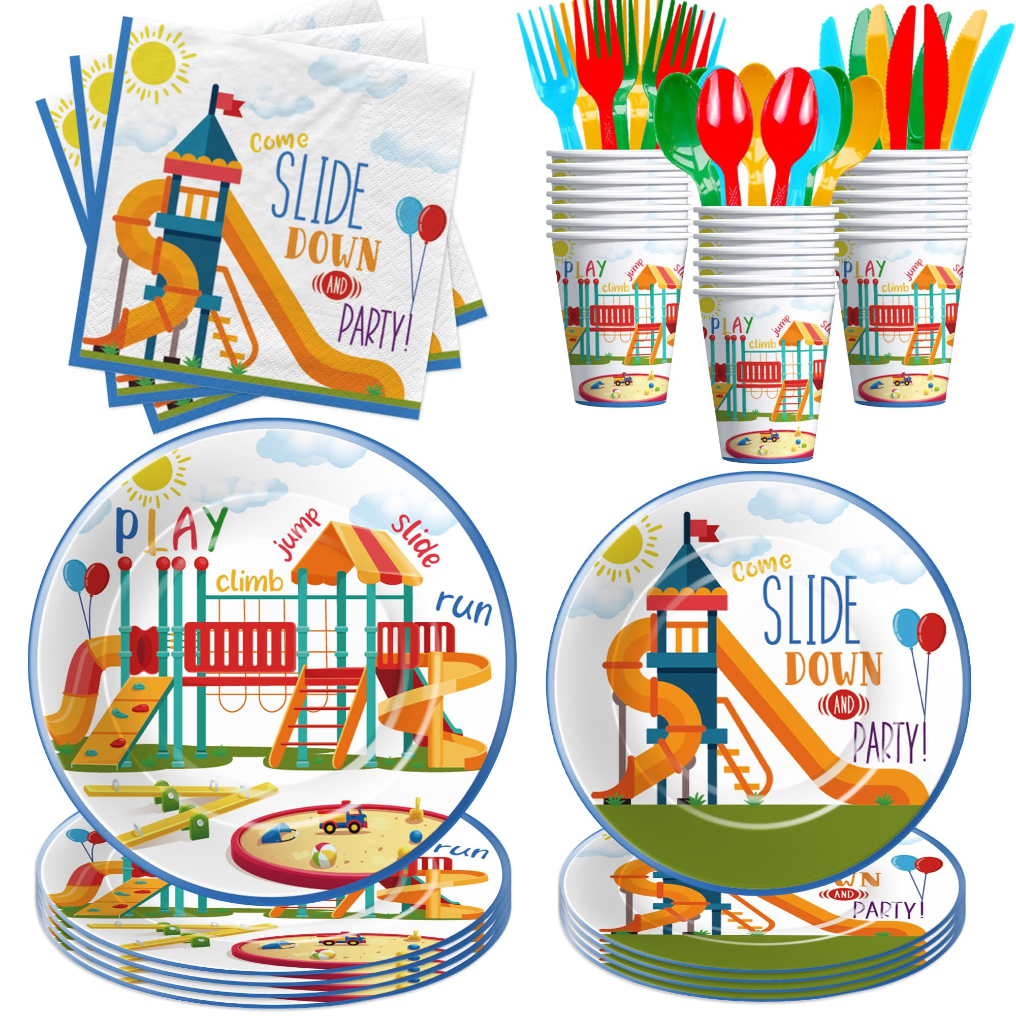 Suhelkit Playground Party Decorations AIF4 Tableware - Playground ...