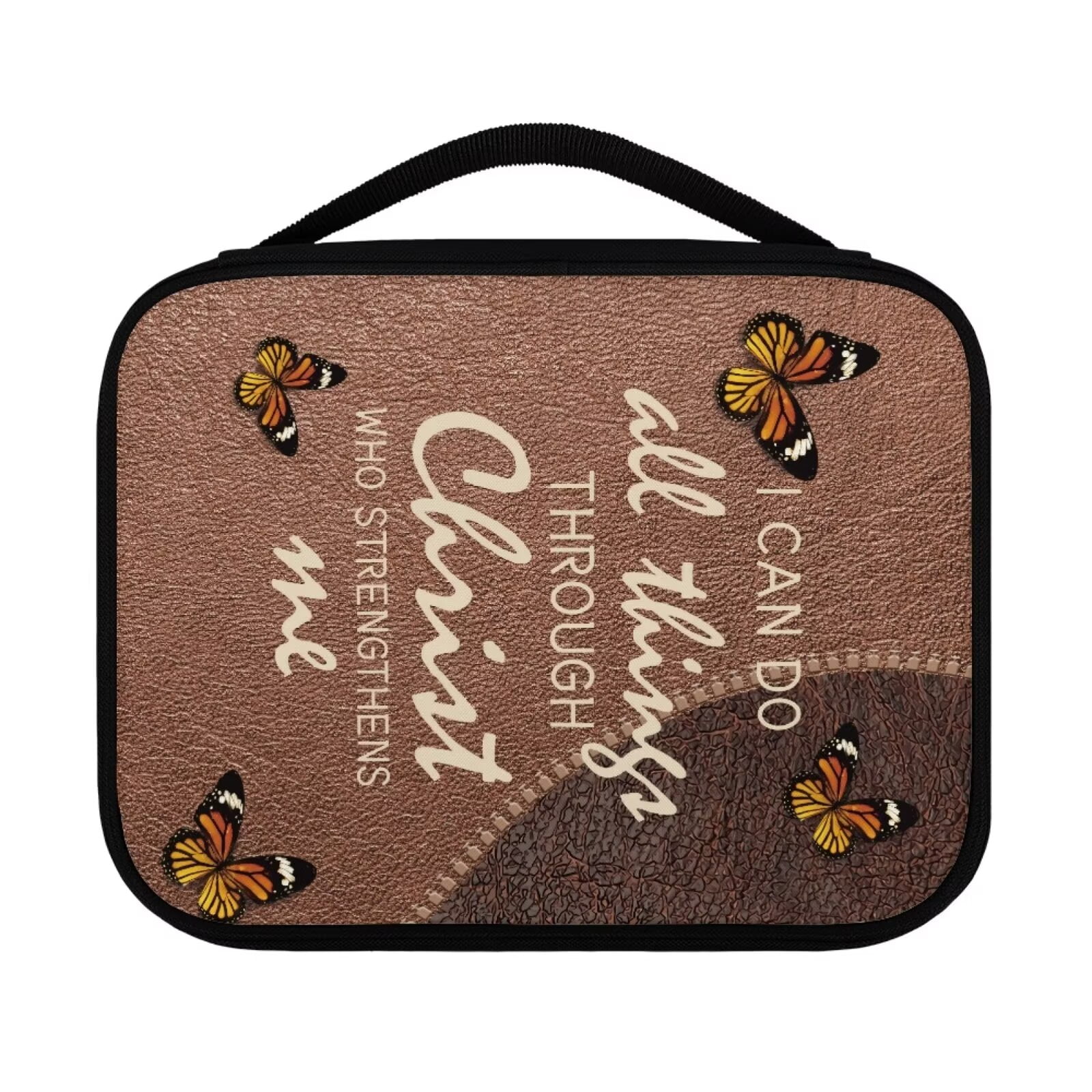 Suhoaziia Aesthetic Butterfly Bible Bags for Women Organizer ...