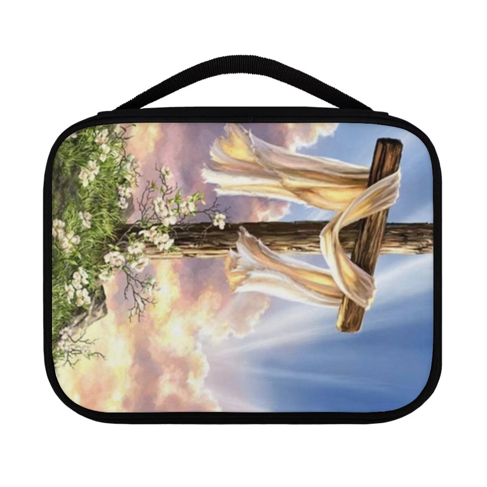 Suhoaziia Cross Scarf Bible Bags for Women Large Size Briefcase Book ...