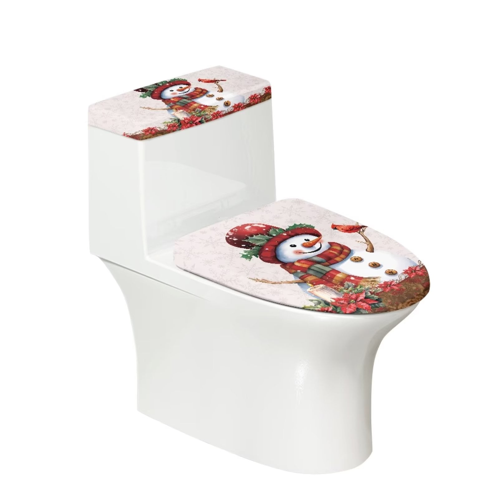 Suhoaziia Toilet Tank Cover Sets for Bathroom Splash Resistant Keep ...