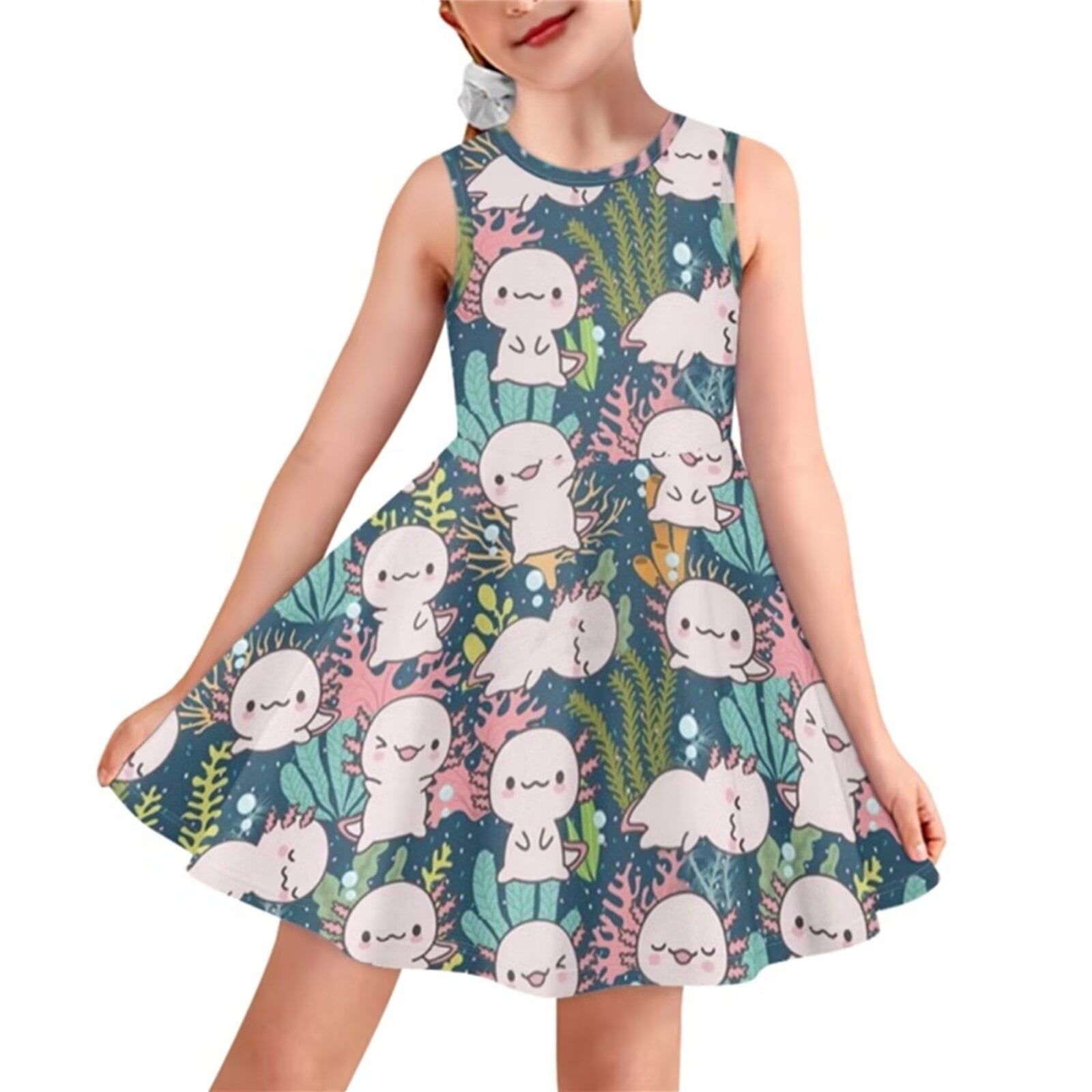 Suhoaziia Twirly Dresses for Little Girls Princess Lightweight Adorable ...