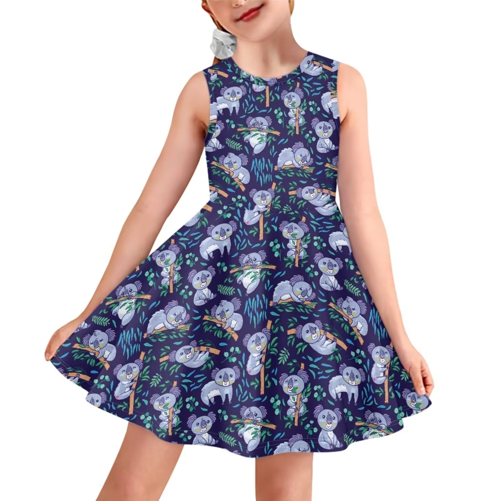 Suhoaziia Twirly Dresses for Toddlers Holiday Dresses for Girls Soft Lightweight Adorable ...