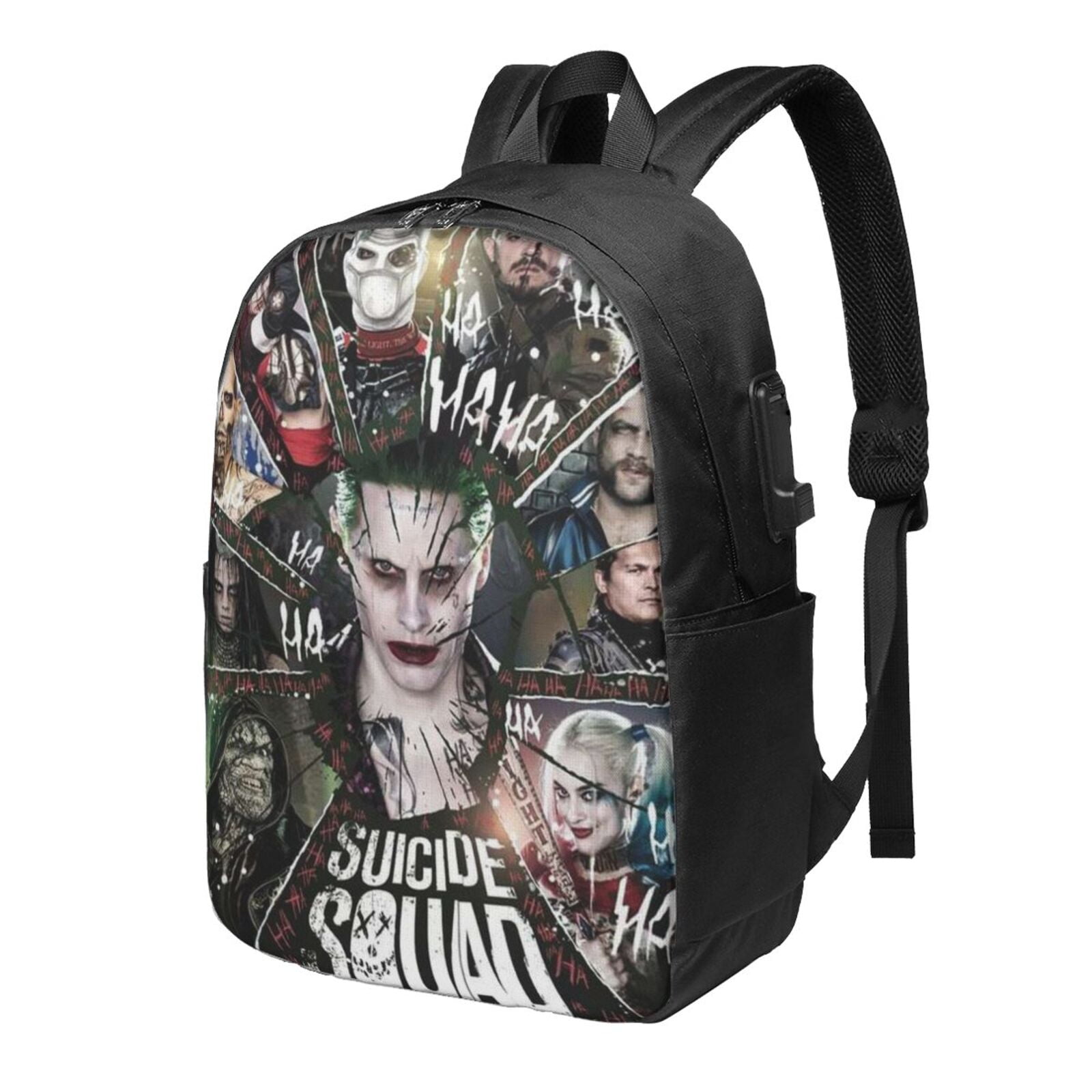 Suicide Joker Squad Laptop Backpack Daypack School Student Bookbag ...