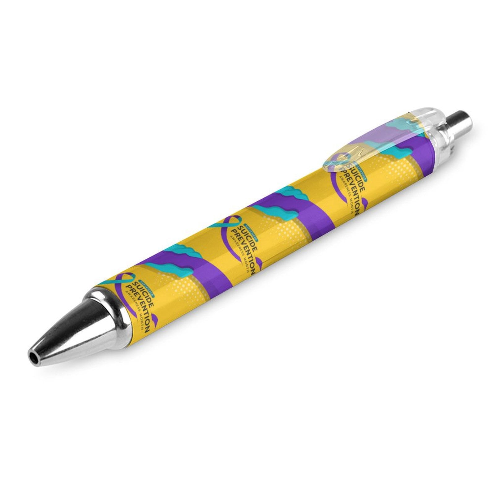 Suicide Prevention Awareness Ballpoint Pen Retractable Pens Black ...
