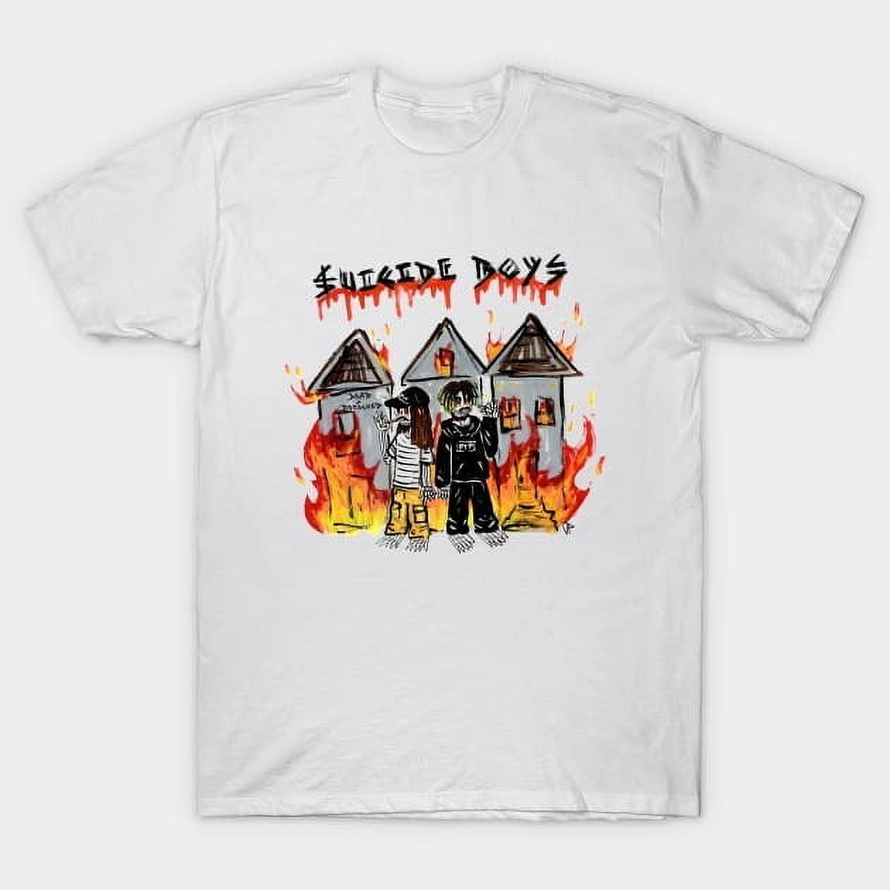 Suicideboys Burning House T-Shirt, Dark Streetwear, G59 Merch - Walmart.com