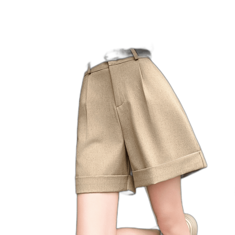 Suit Shorts Female Summer High Waisted A Word Show Thin Outside Wear Loose 5 Minutes In The