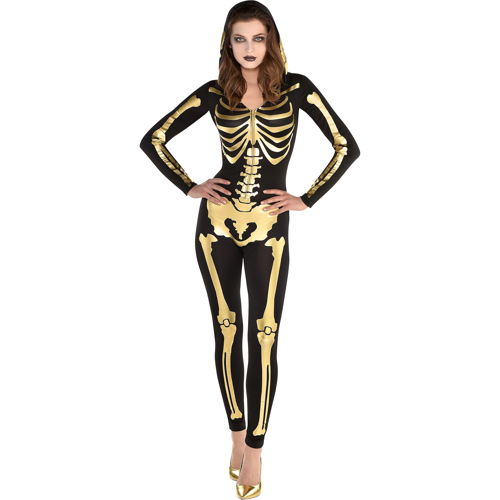 Suit Yourself 24 Carat Bones Skeleton Halloween Costume for Women, with ...
