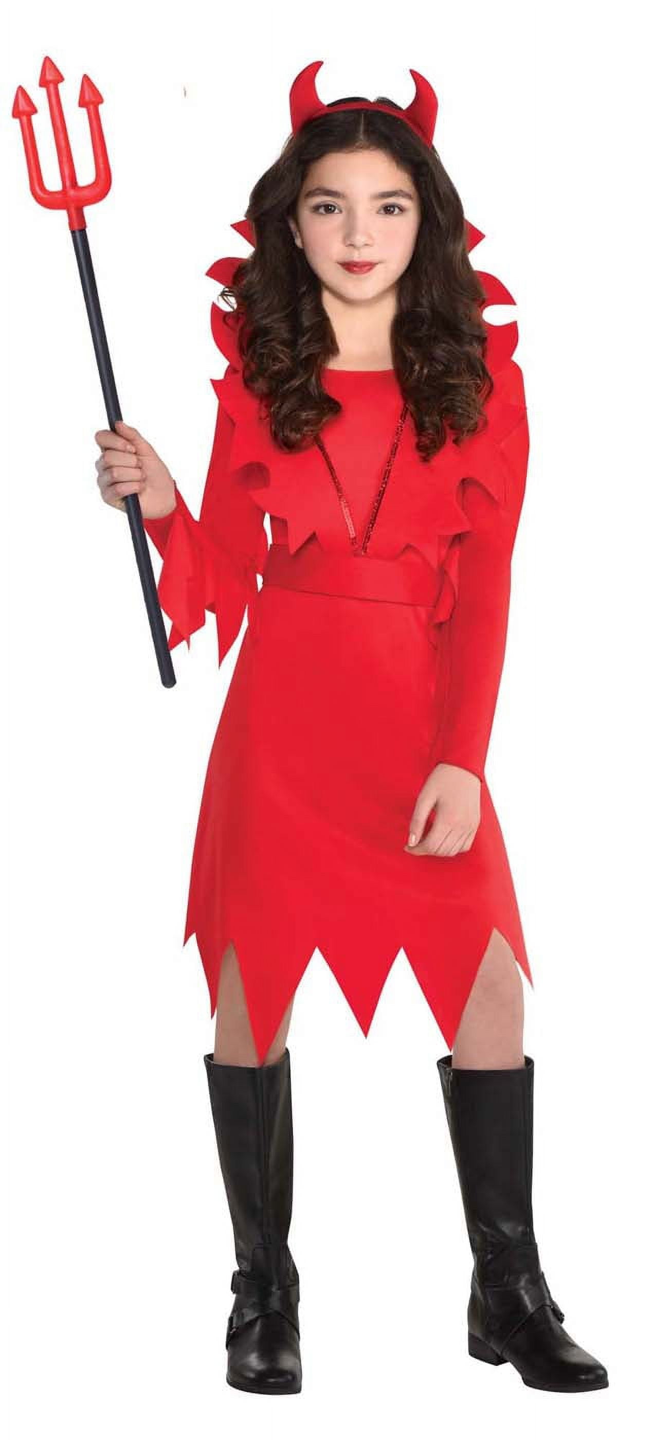 Suit Yourself Devious Devil Girl's Halloween Costume, L (12-14 ...