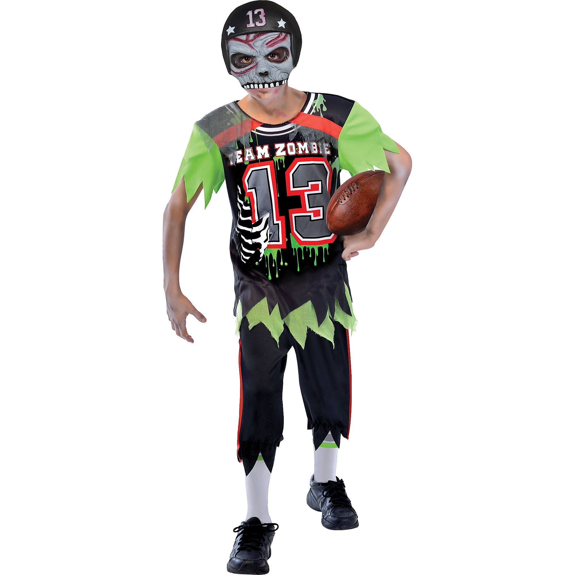 Suit Yourself Zombie Football Player Halloween Costume for Boys, Large ...
