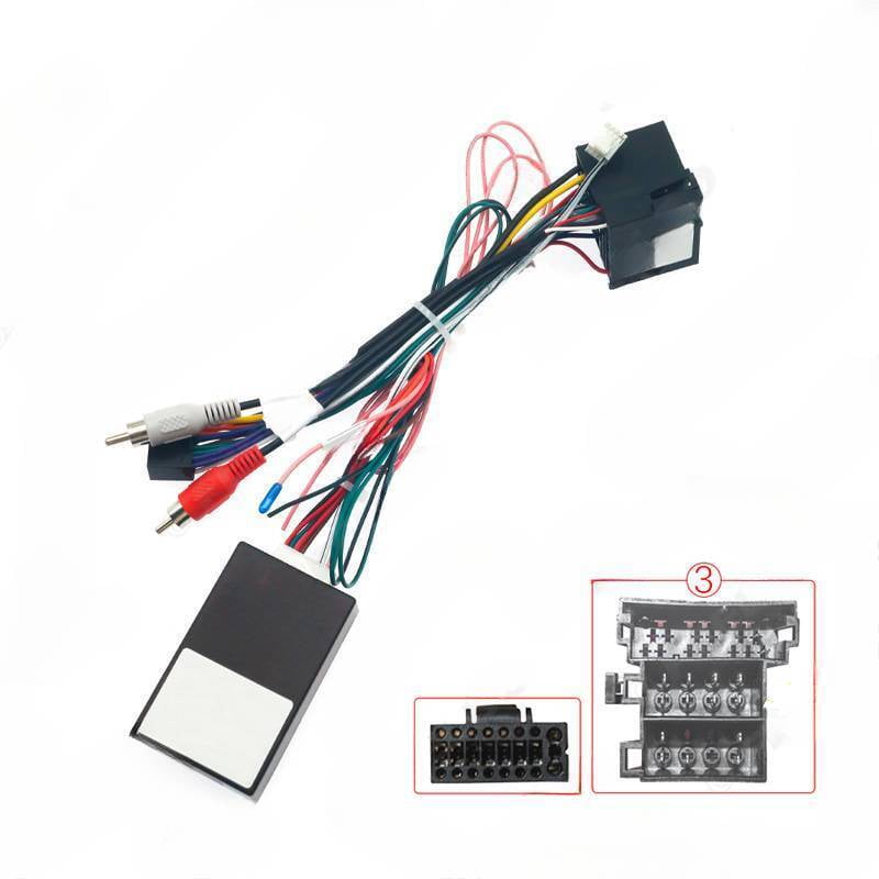 Suitable for 18-20 Iveco Daily Android navigation modification line, 16 pin large screen power ...