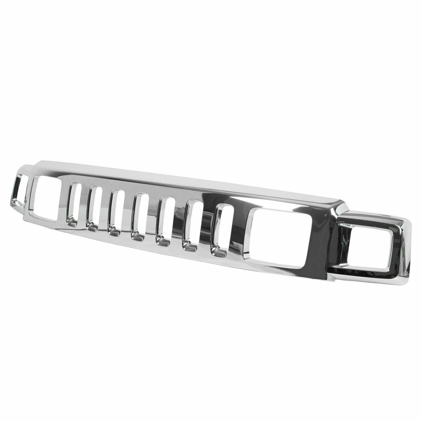 Suitable for Chrome Front Grill for 2006-2010 Hummer H3 - Upper Face ...