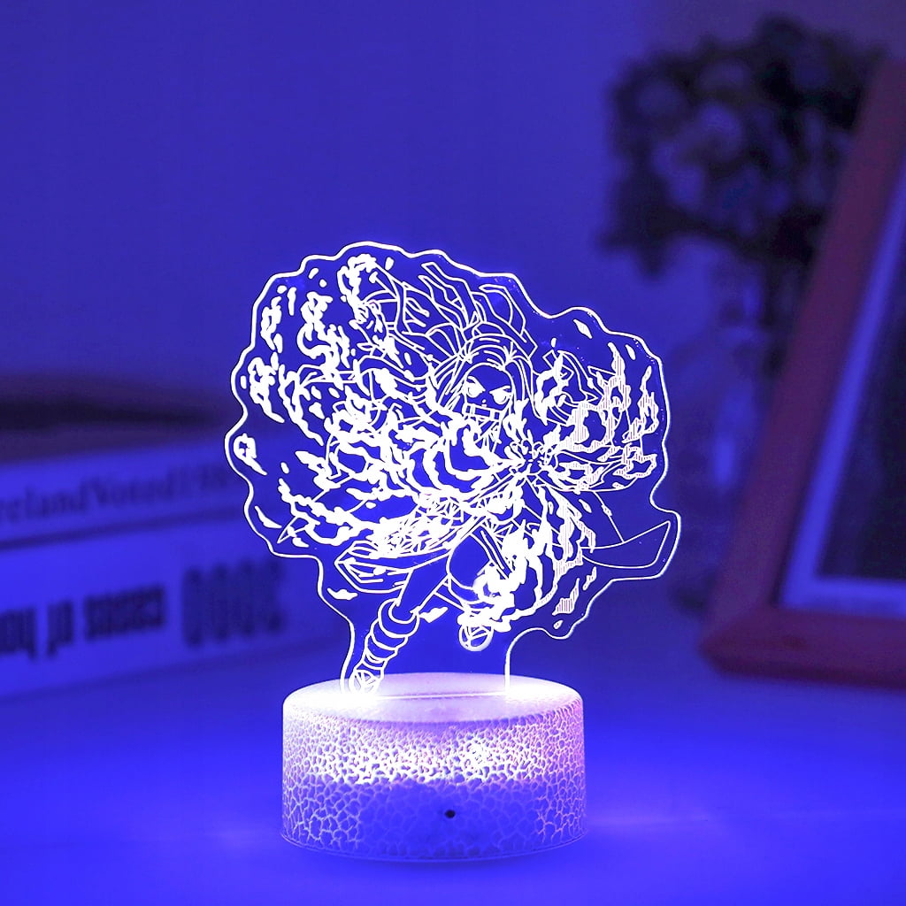 Suitable for Demon Slayer Kamado Nezuko 3D Led lamp bedside lamp night ...