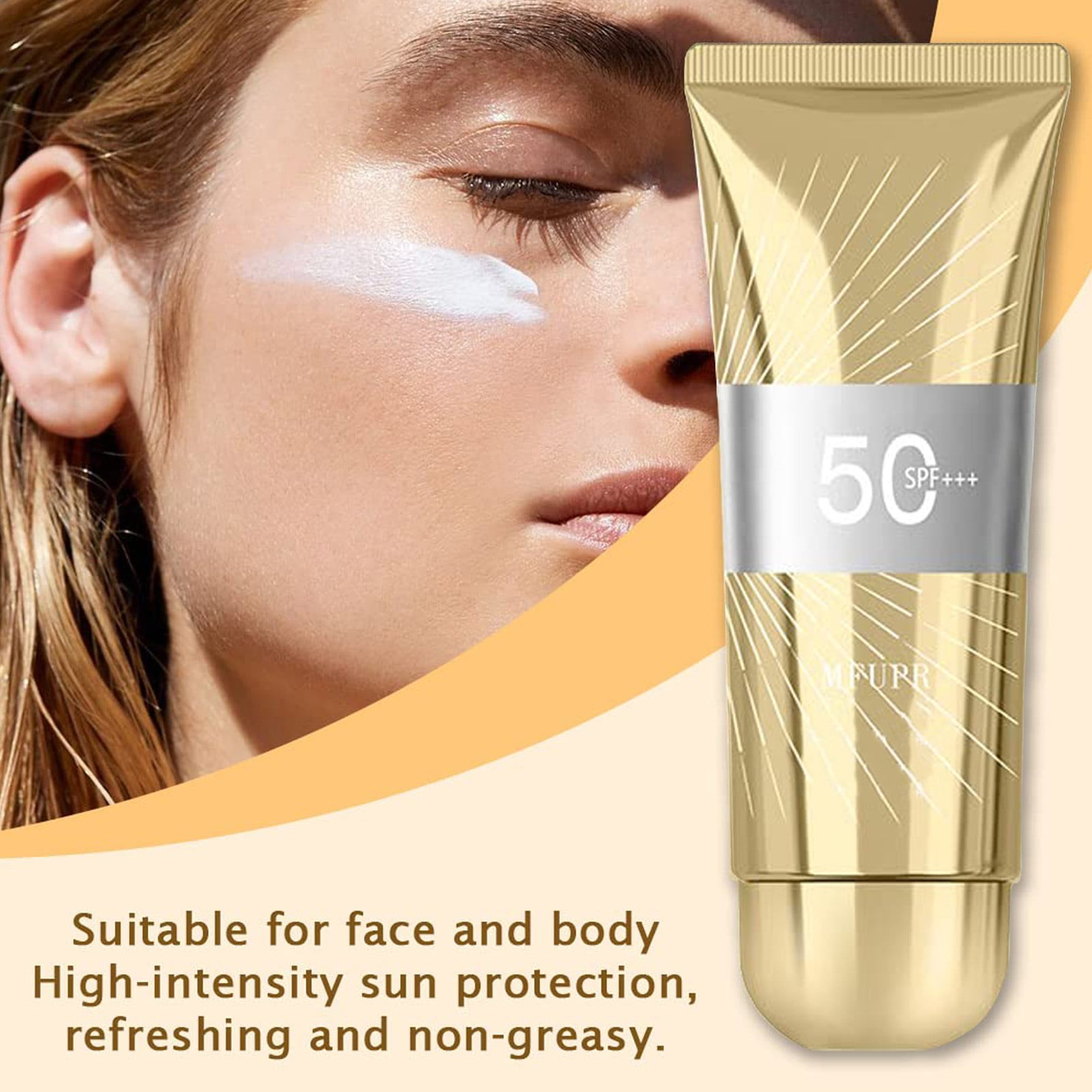 Suitable for Face and Body,High-Intensity Sun Protection,Refreshing and ...