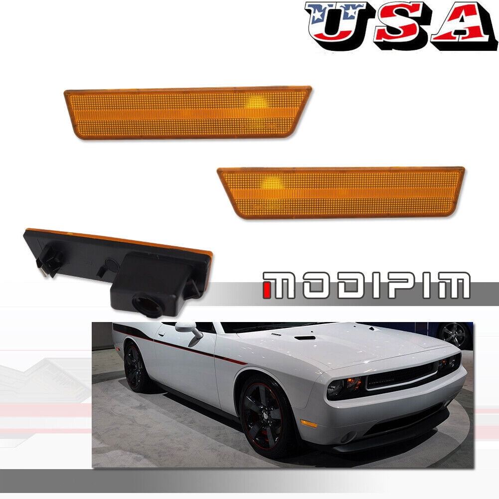 OE Style Amber Lens Front Side Marker Light Cover for 2008 - 2014 for ...