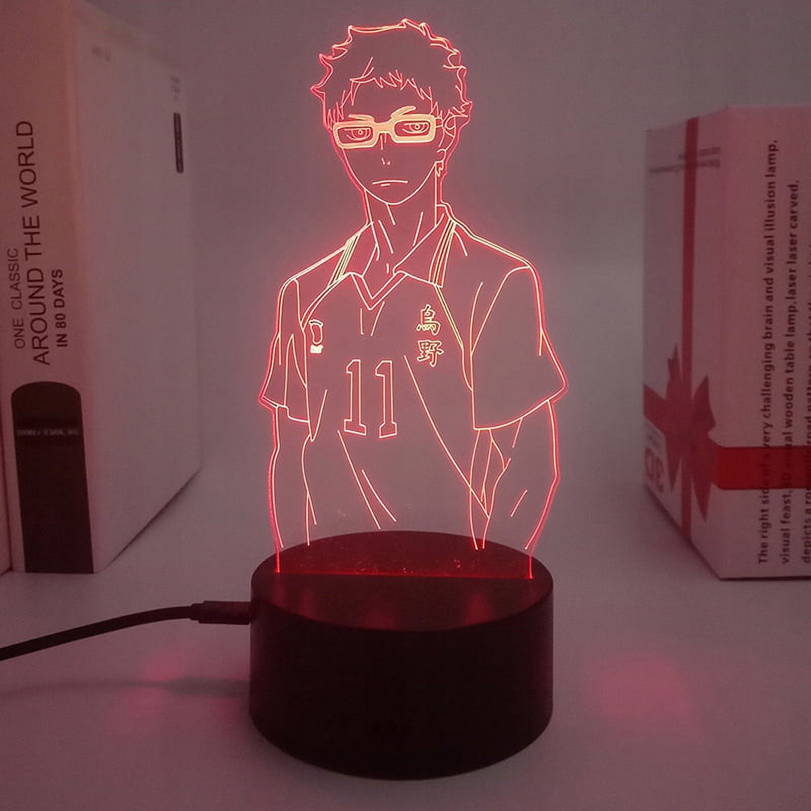 Suitable for Haikyuu Hinata Shoyo Kenma 3d led lamp bedside lamp night ...