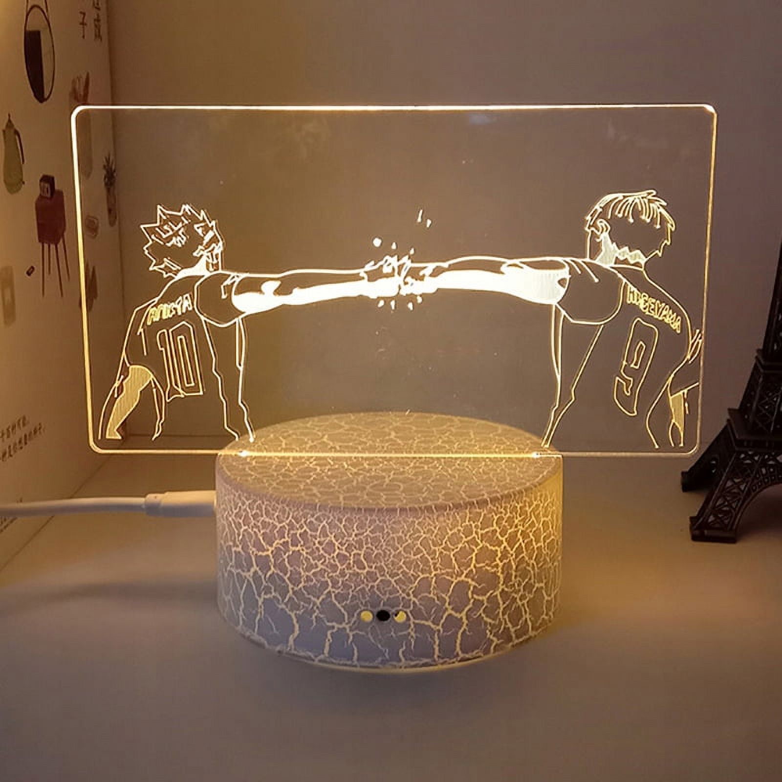 Suitable for Haikyuu Hinata Shoyo Kenma 3d led lamp bedside lamp night ...