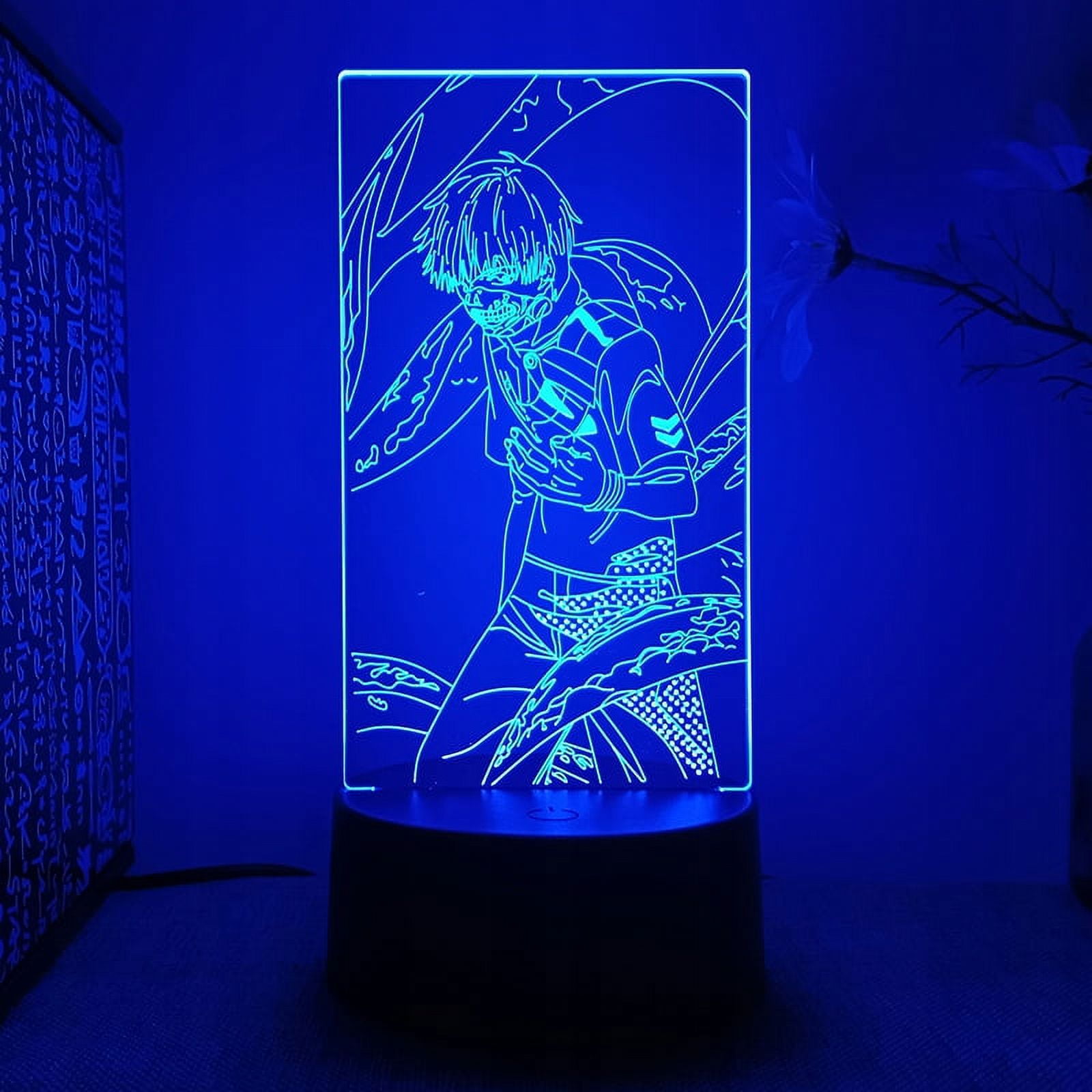 Suitable for Tokyo Ghoul Kaneki Ken 3d Led lamp lamp bedside lamp night ...