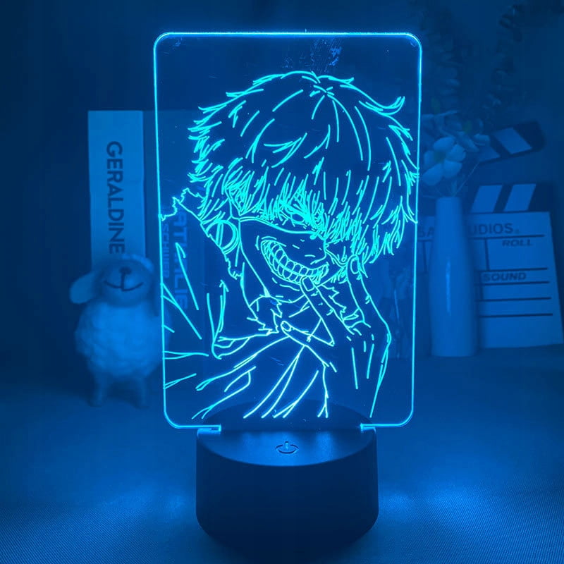 Suitable for Tokyo Ghoul Kaneki Ken 3d Led lamp lamp bedside lamp night ...