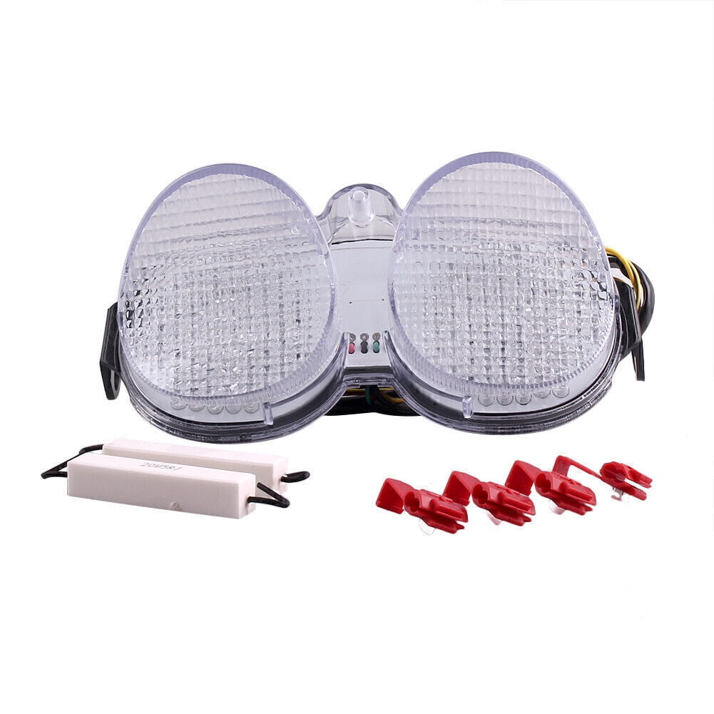 Suitable for Yamaha YZF R6 2001-2002 transparent 1-piece LED taillights ...