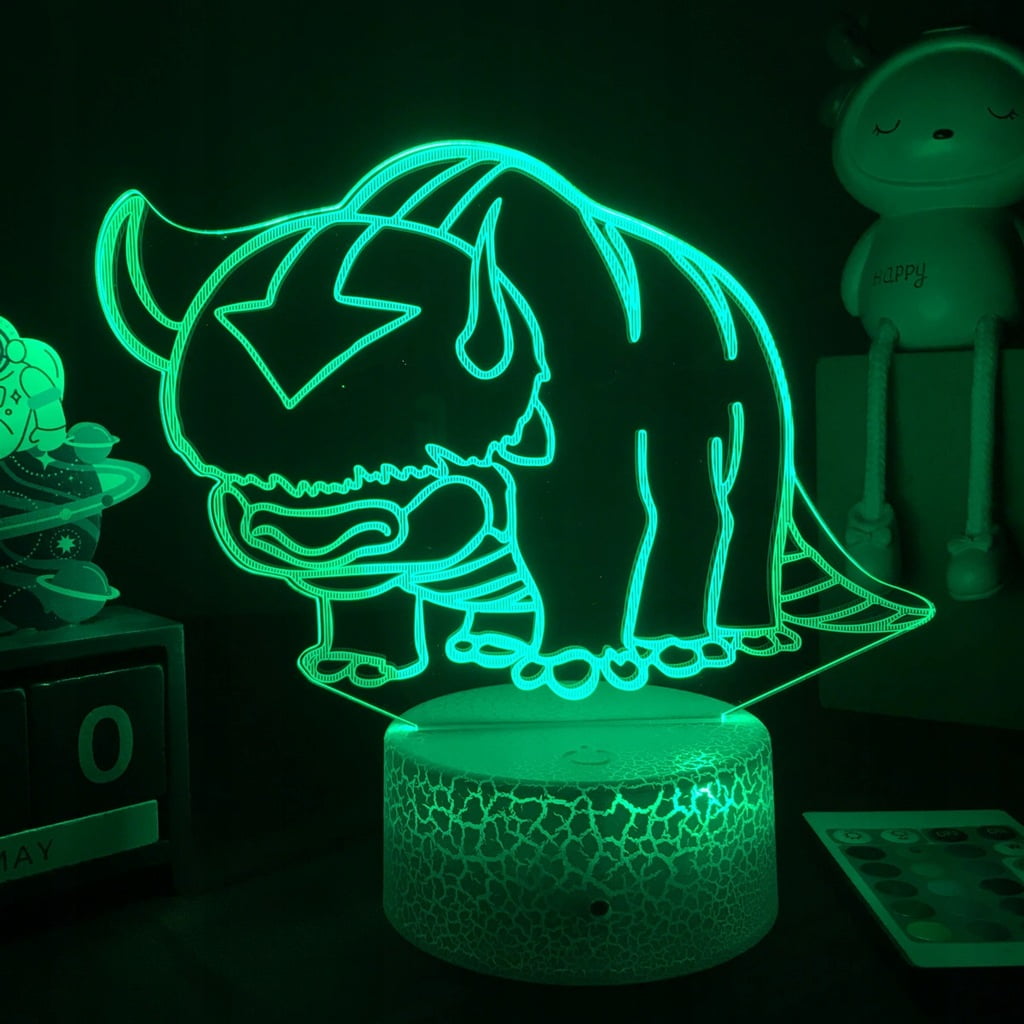 Suitable for anime avatar the last airbender 3D LE lamp bedside lamp ...