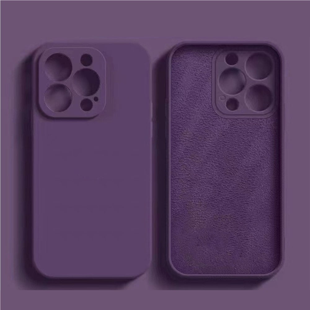 Suitable for iPhone 17 phone case straight edge liquid silicone 16 ...