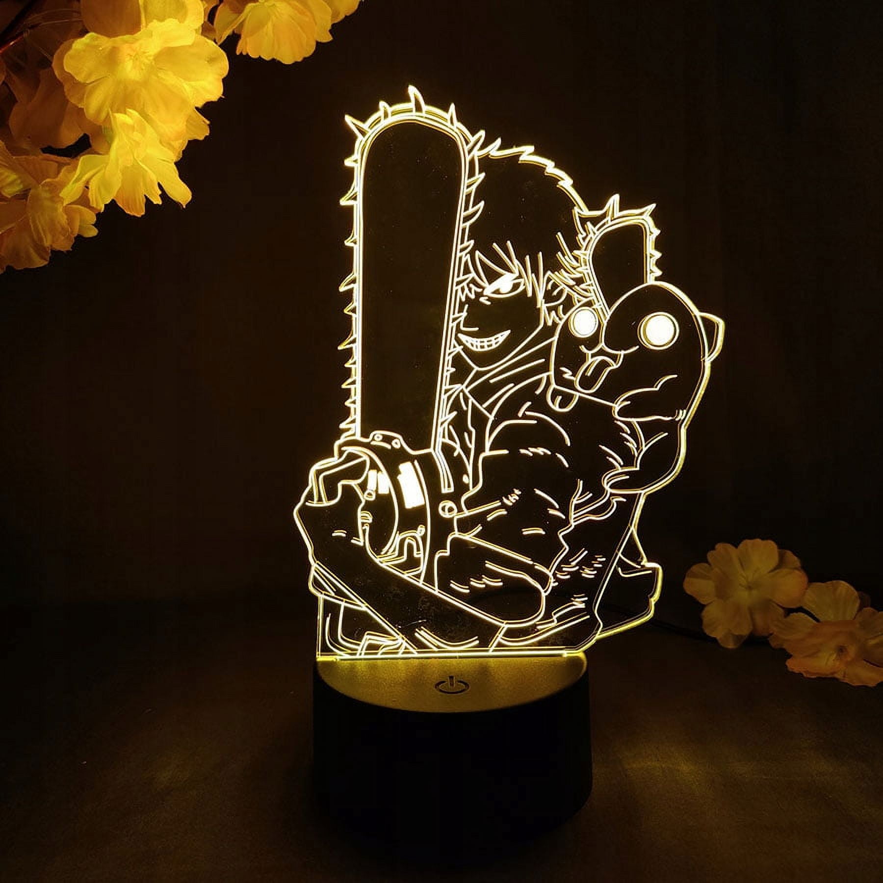 Suitable for sexy anime chainsaw man LED lamp lamp bedside lamp night ...