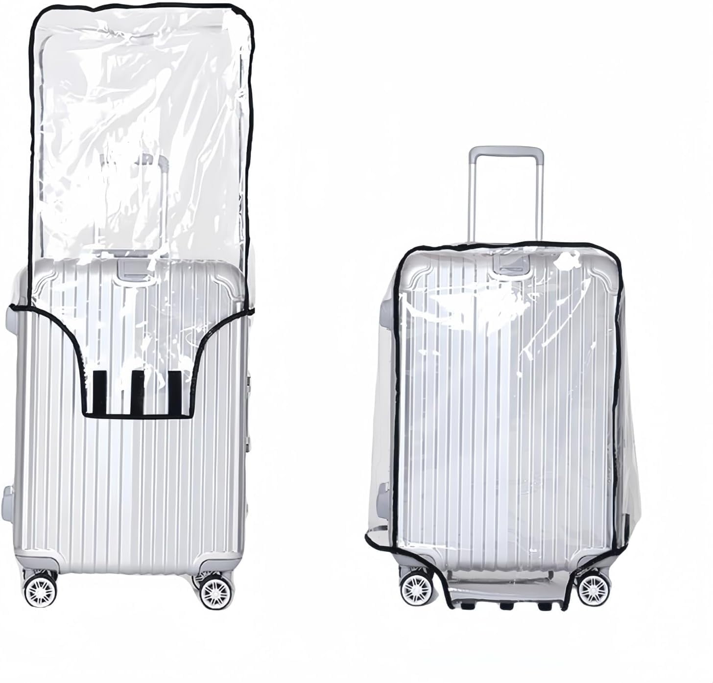 Suitcase Cover Protectors Clear PVC Luggage Cover for Wheeled Suitcase ...
