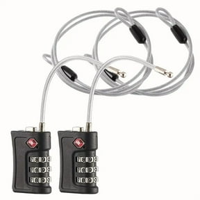 Fosmon TSA Luggage Locks 3 Digit Combo Padlock Durable Alloy Body with ...