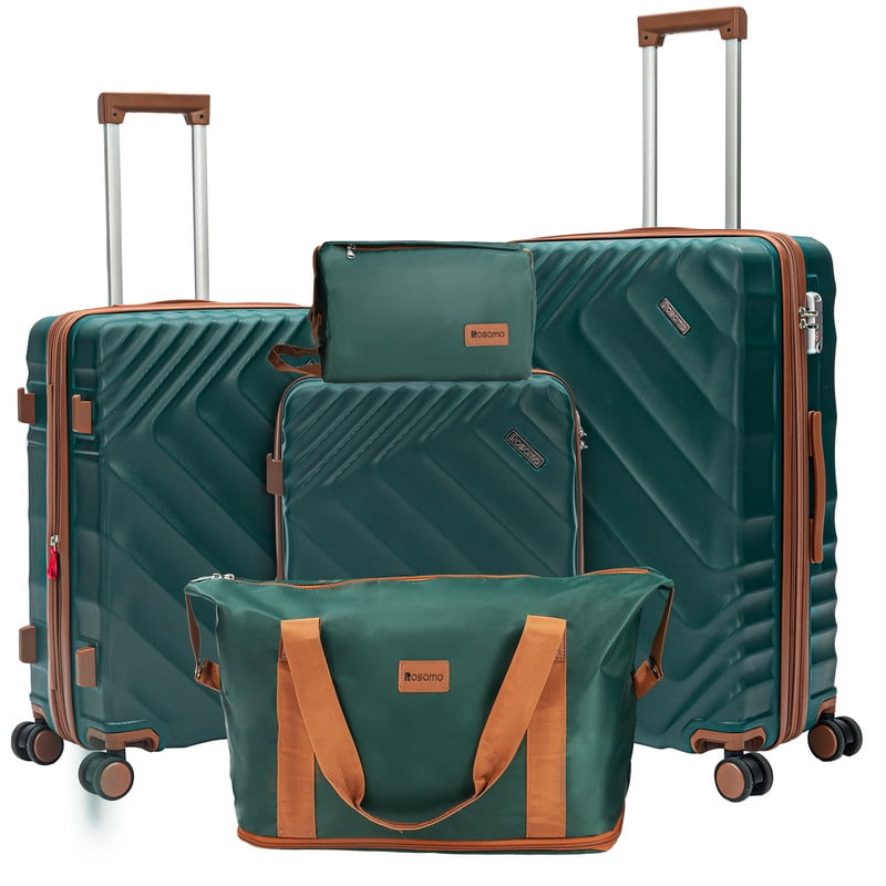 Suitcase Set 5 piece Luggage Set Airline Approved Carry on Expandable ...