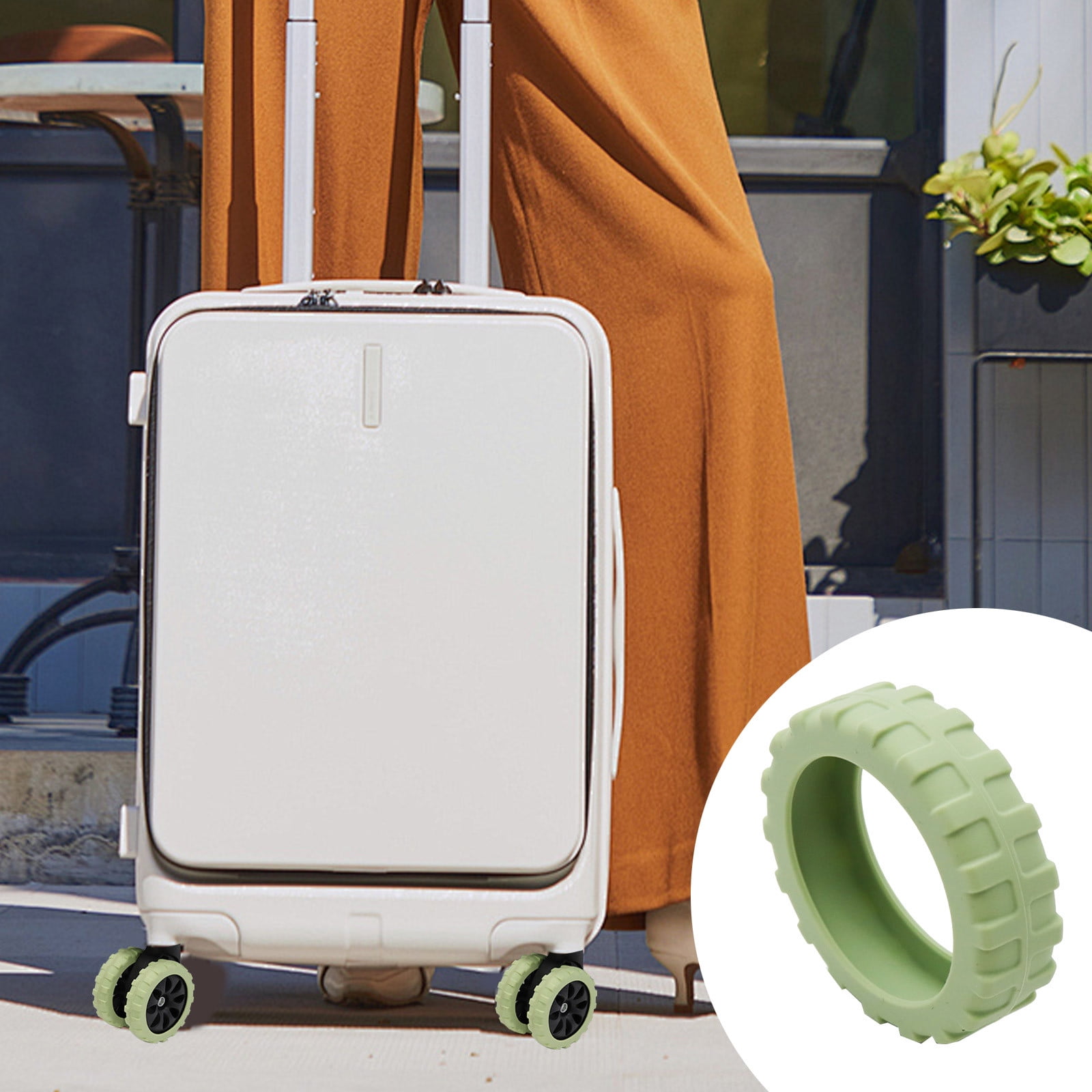 Suitcase Silica Gel Protective Cover Trolley Case Silent Universal ...