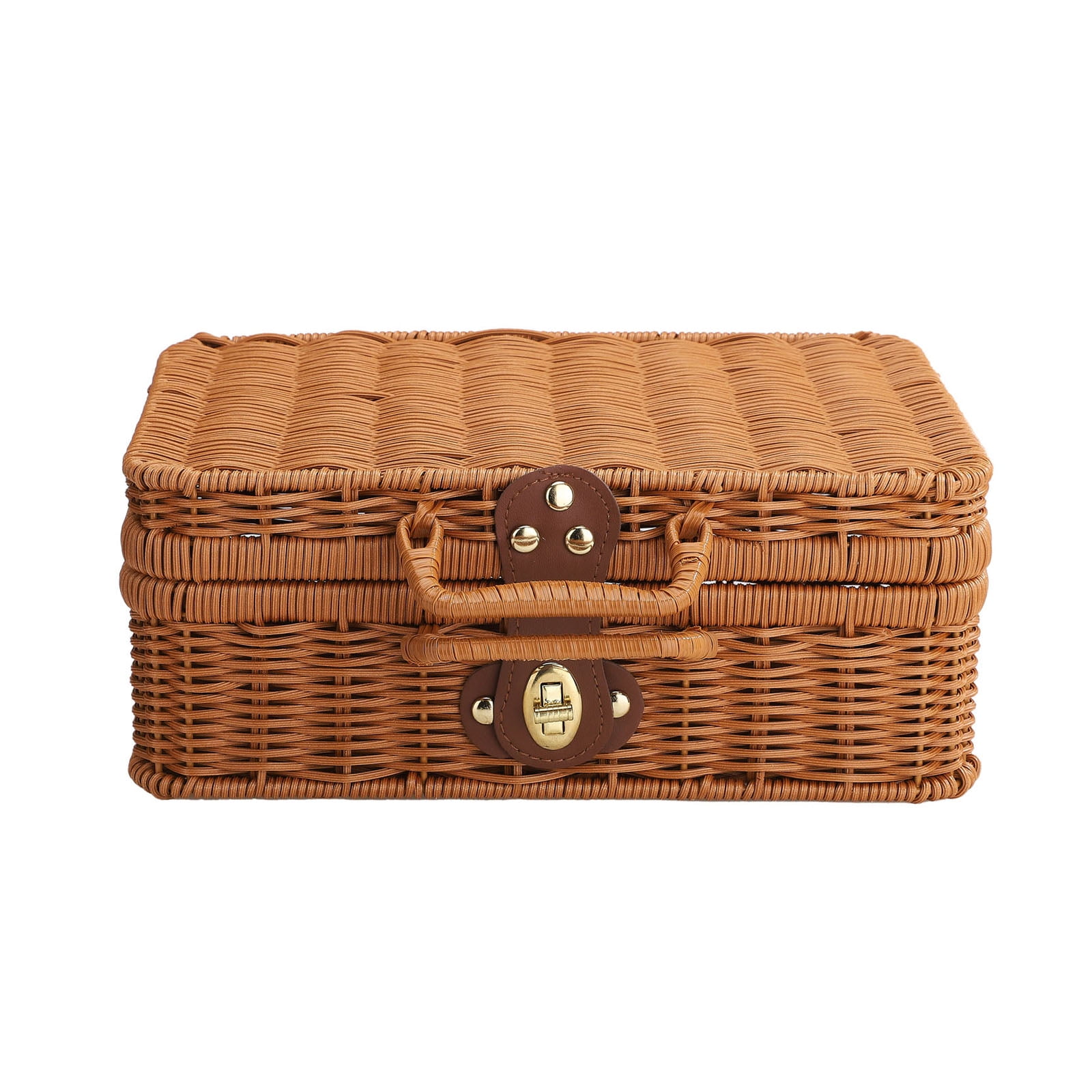 Suitcase Storage Seagrass Baskets Wicker Woven For Picnic Outside Party ...