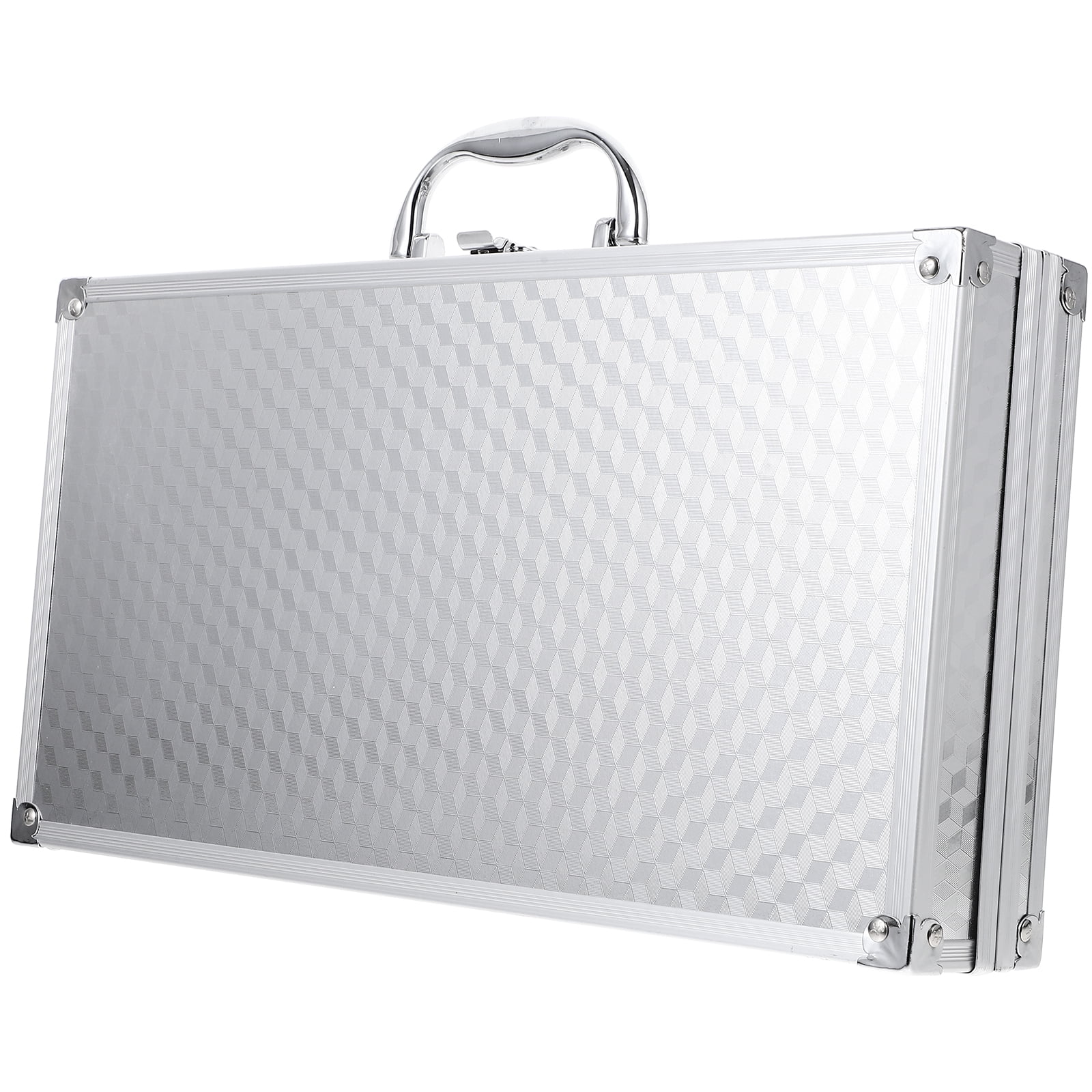 WASHWEPE Tools Briefcase Box ABS Silver 1Set 13.8X7.5X2.5in - Walmart.com