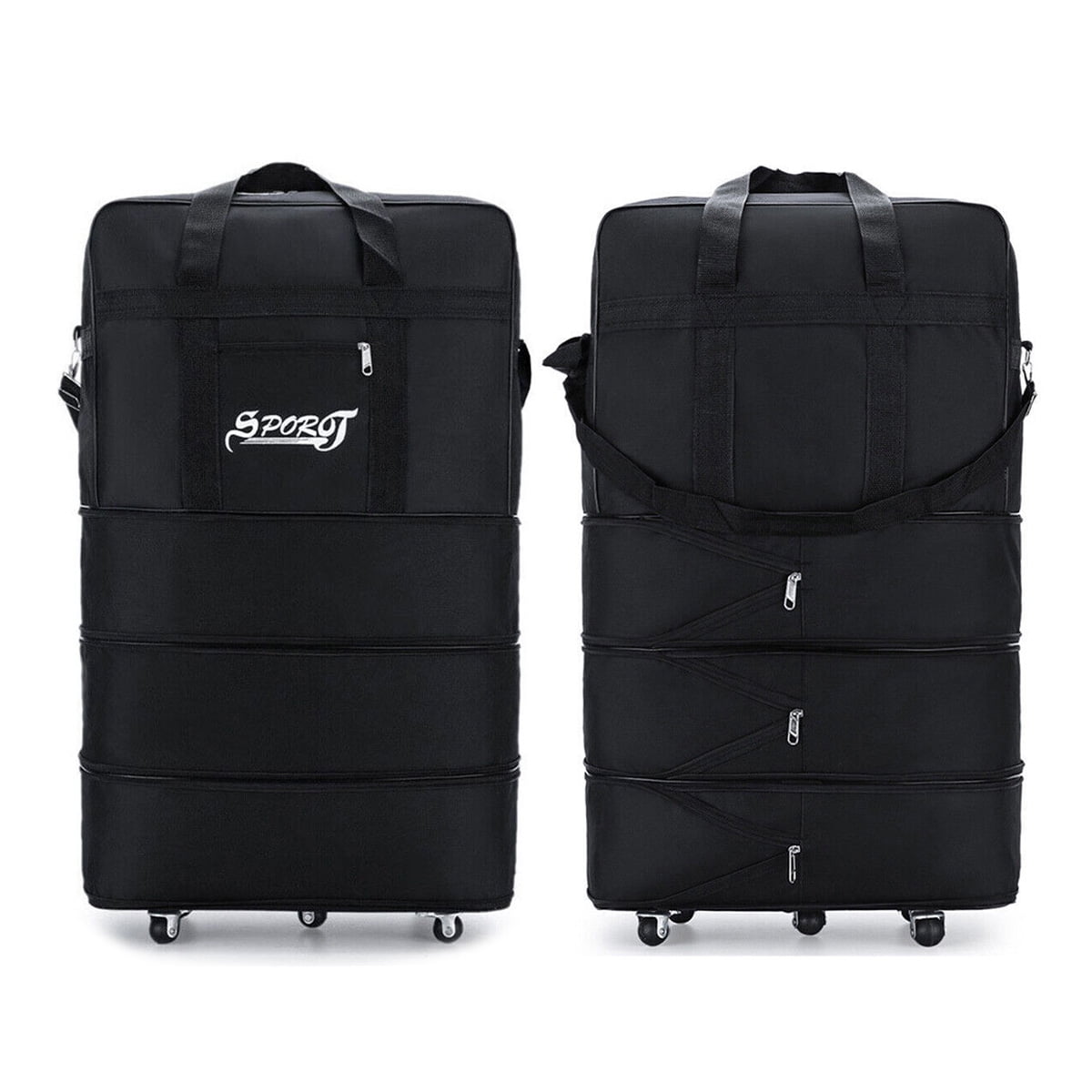 Suitcases with Wheels Expandable Foldable Luggage Bag Suitcase ...