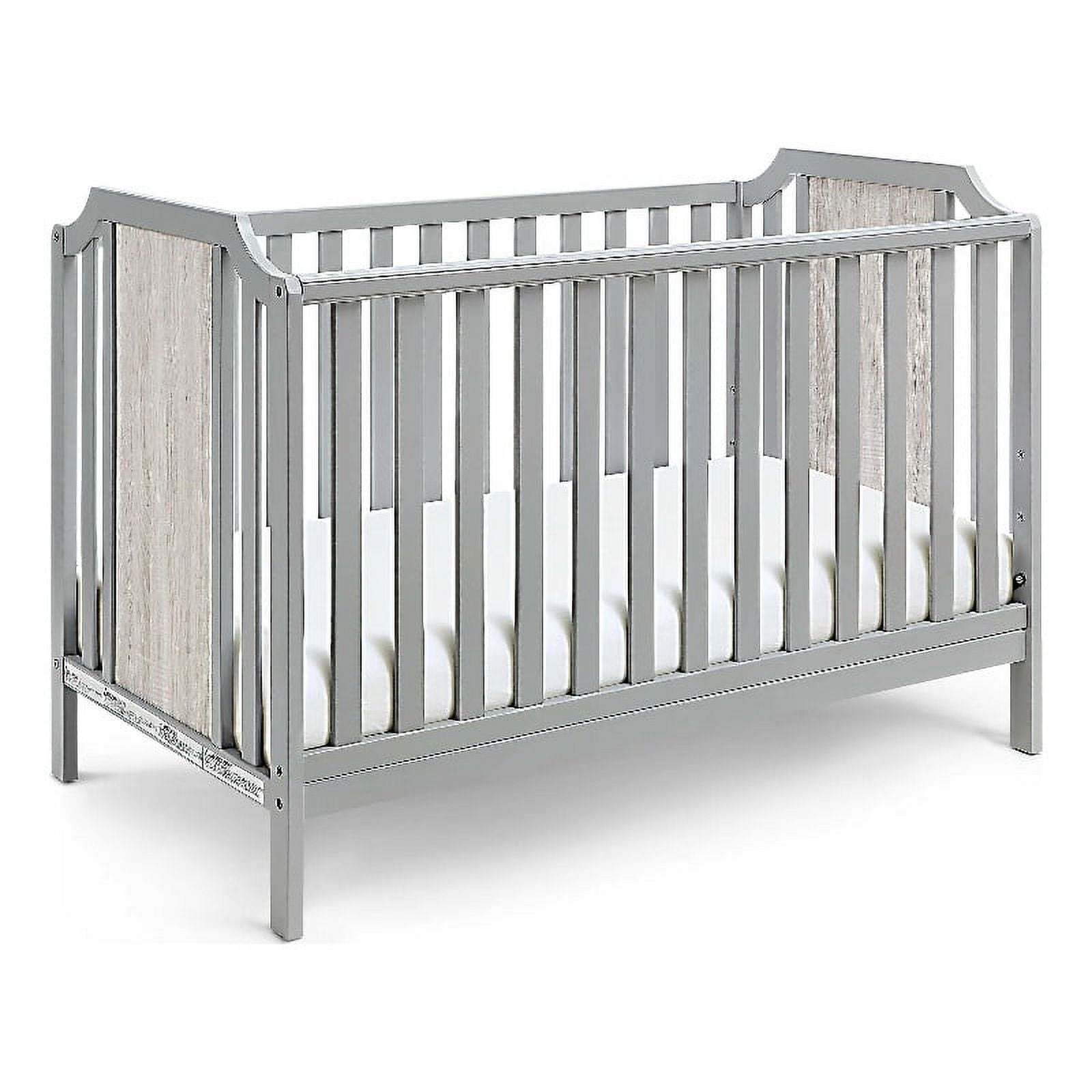 Suite Bebe, Crib, Gray and Graystone Finish, Island Convertible ...
