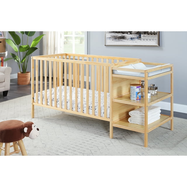 Suite Bebe Palmer Convertible Baby Crib & Changer with Storage, Solid ...