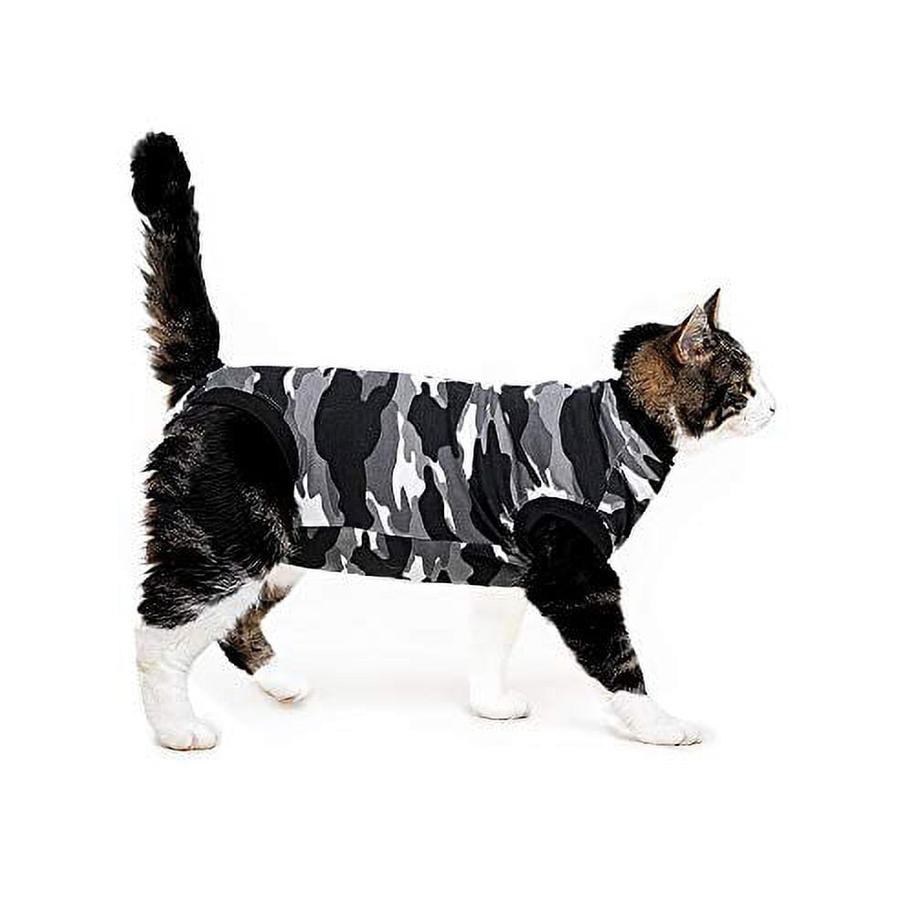Suitical Recovery Suit Cat, Small, Black Camouflage - Walmart.com