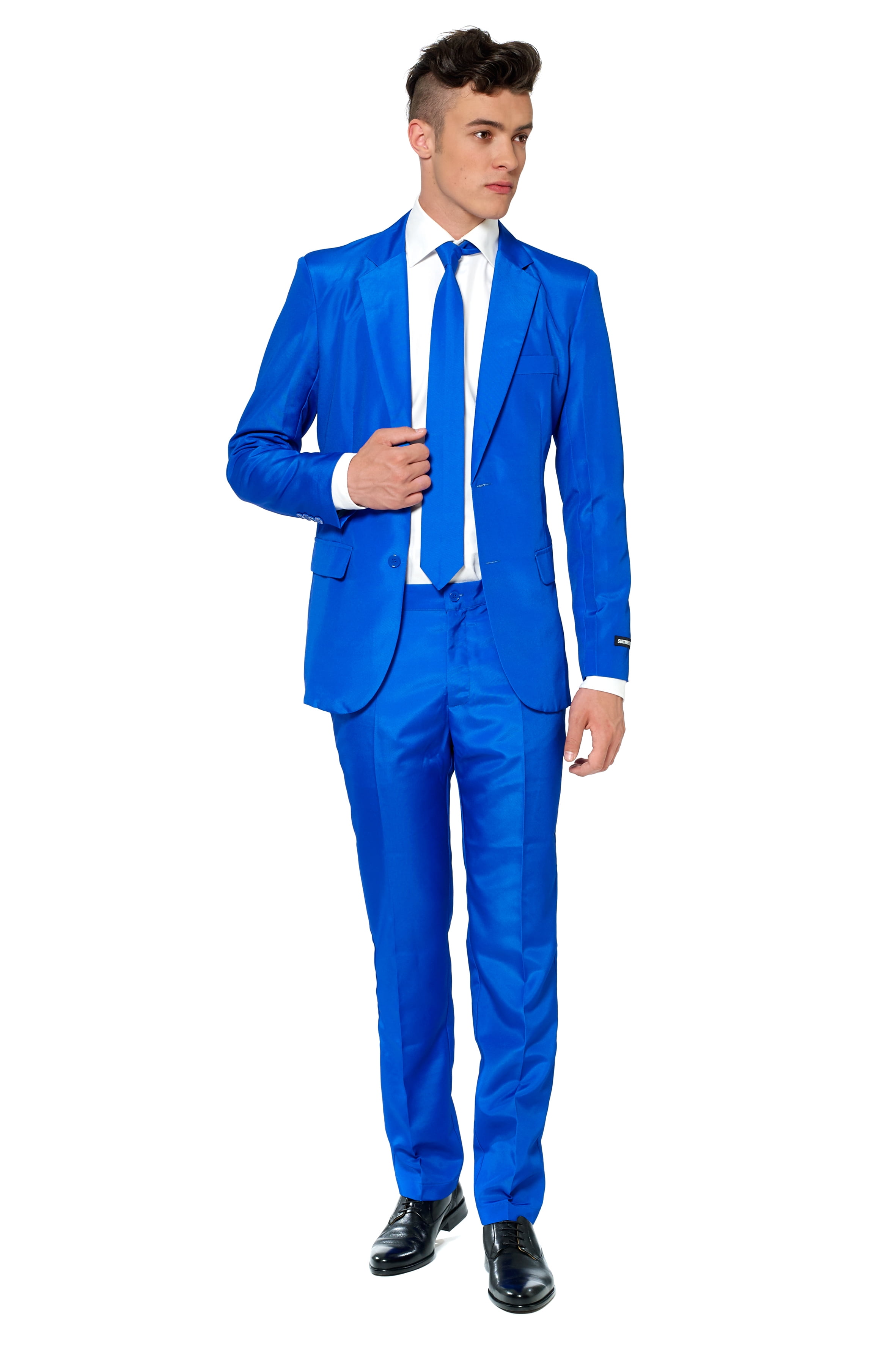 Suitmeister Men's Solid Blue Color Suit - Walmart.com