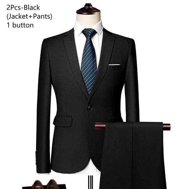 Suits For Men Blazers 2 Set Wedding Elegant 3 Pieces Luxury Business Jackets Vest Pants Formal