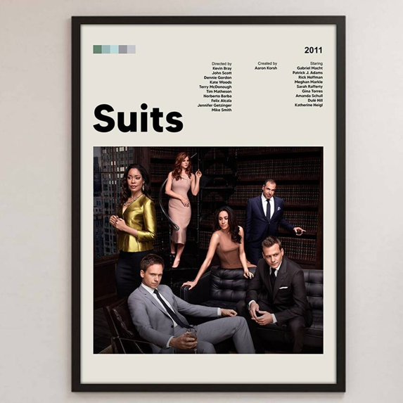 Suits Movie Minimal Poster, Suits Poster, Harvey Specter Michael Ross ...