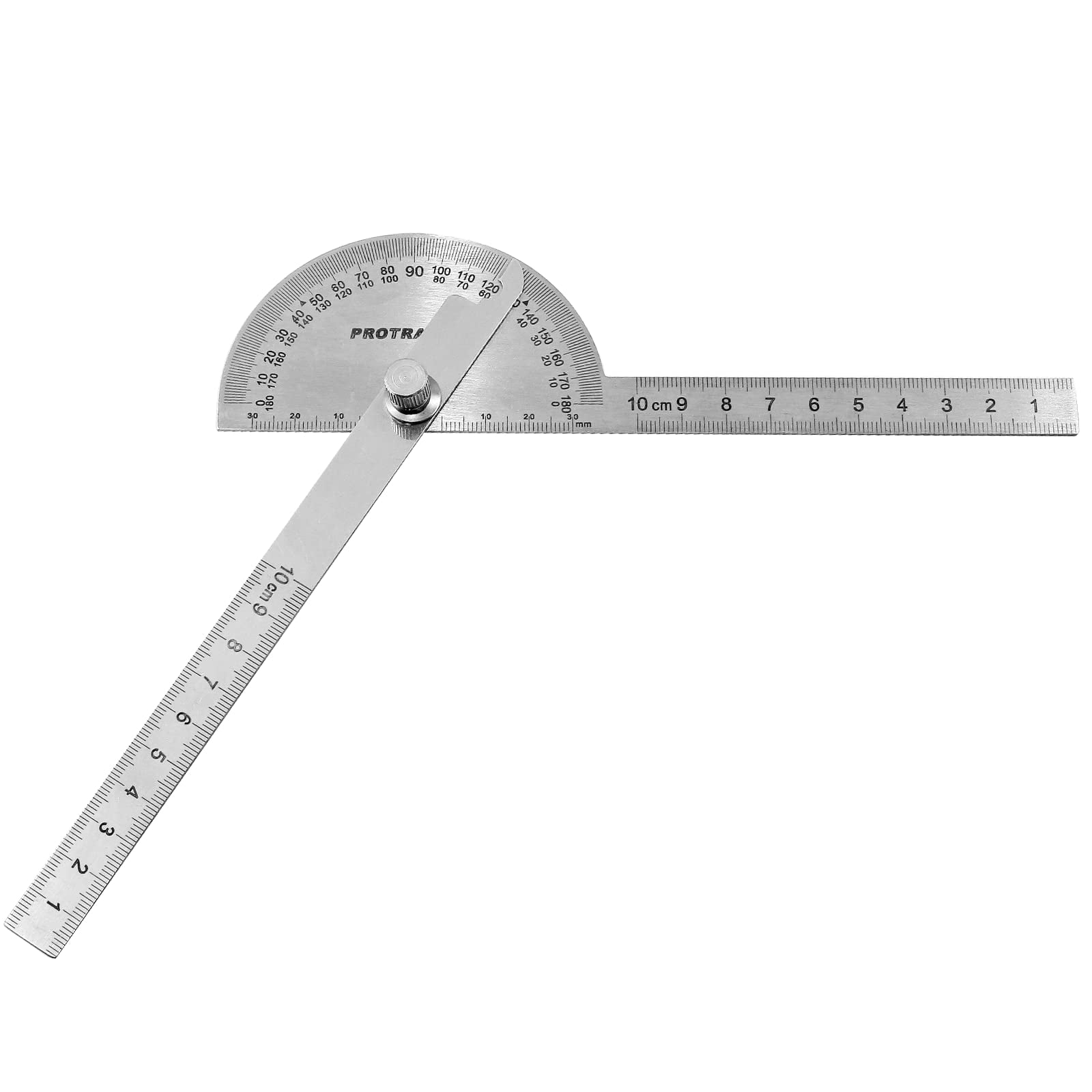 Suiwotin Angle Protractor 0-180 Degrees, Stainless Steel Angle Finder ...