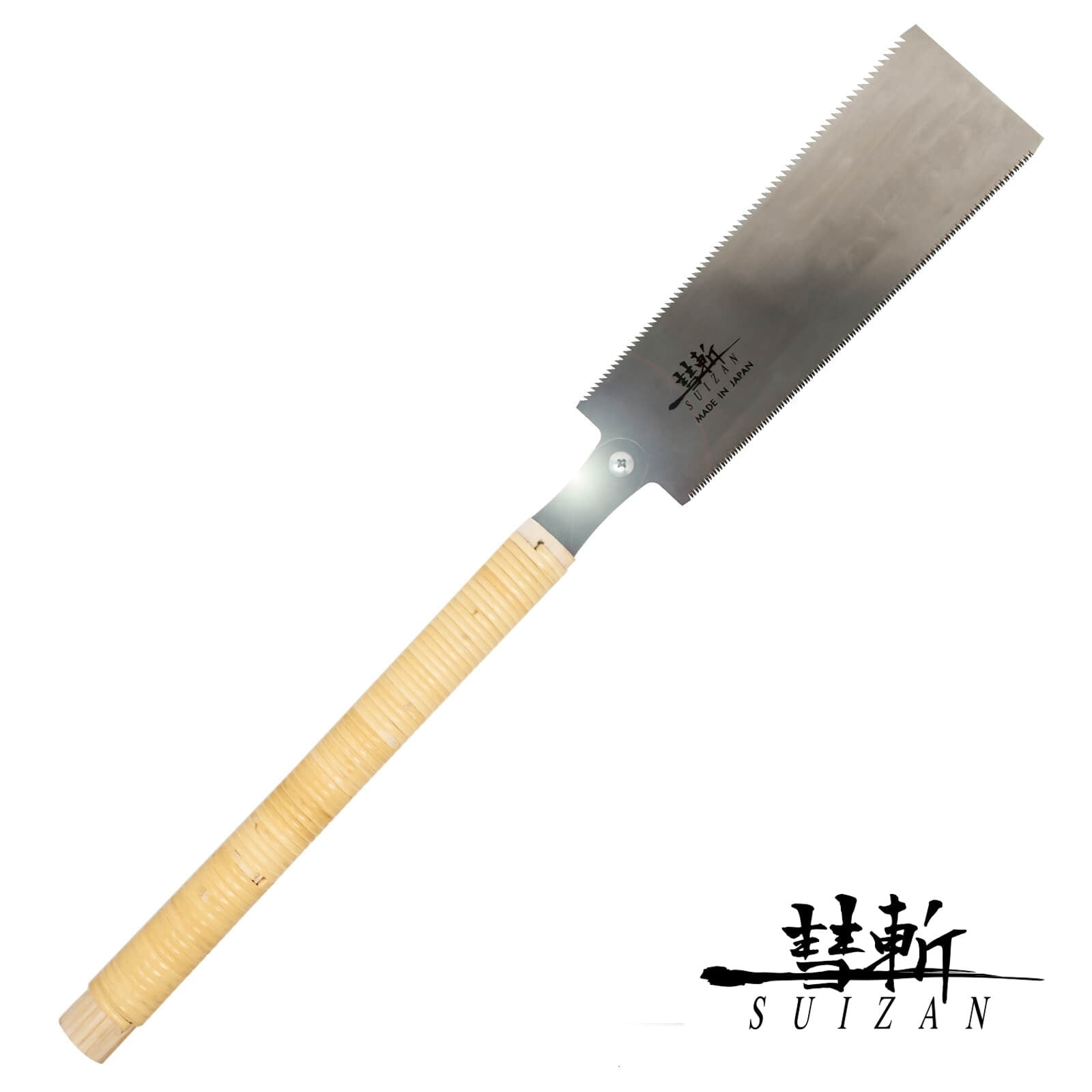 SUIZAN Japanese Ryoba Pull Saw 9.5 inch (240mm) Assembly Double Edge ...