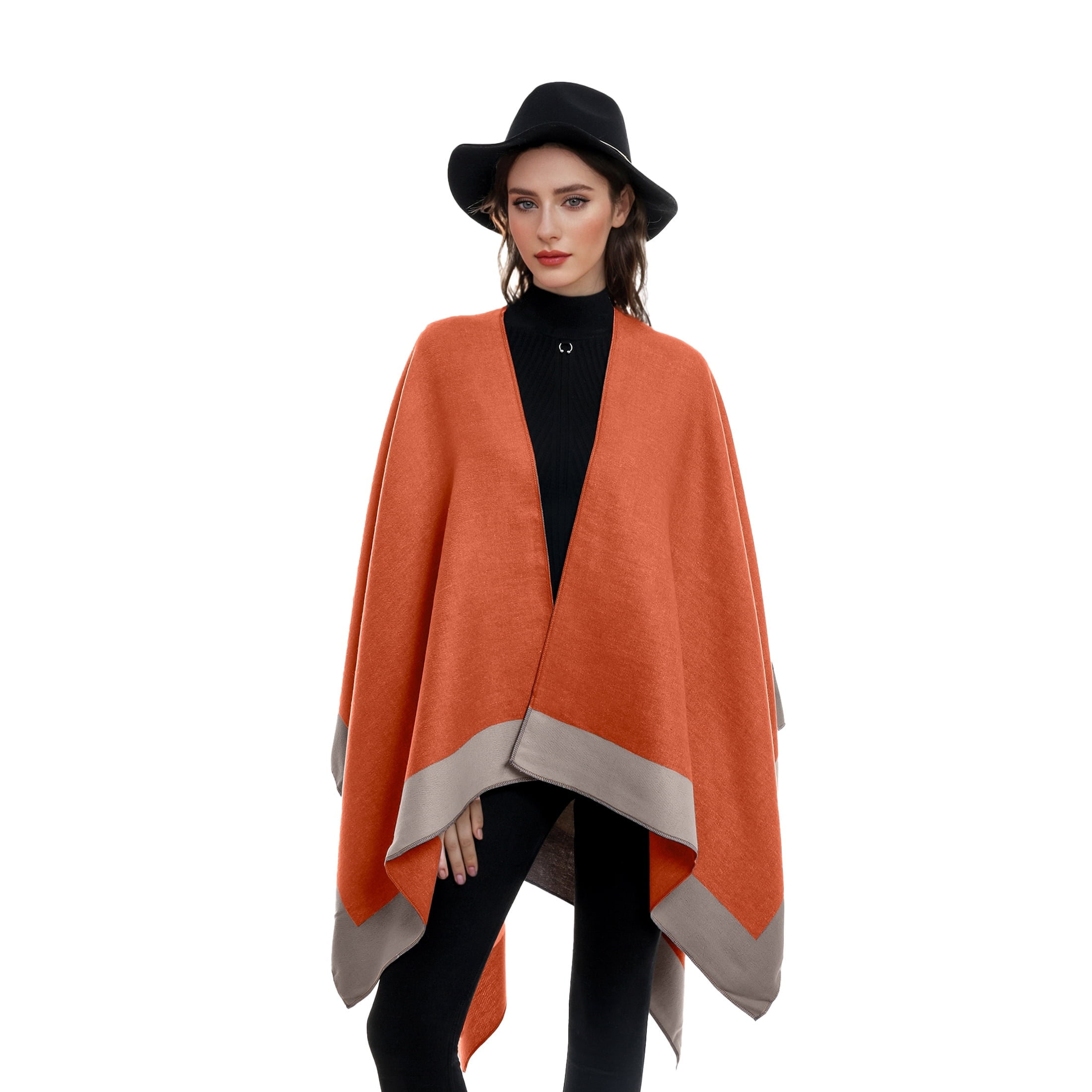 Suizaomo Women's Shawl Wraps Soft Open Front Poncho Cape Casual Cardigan Shawls Oversized ...