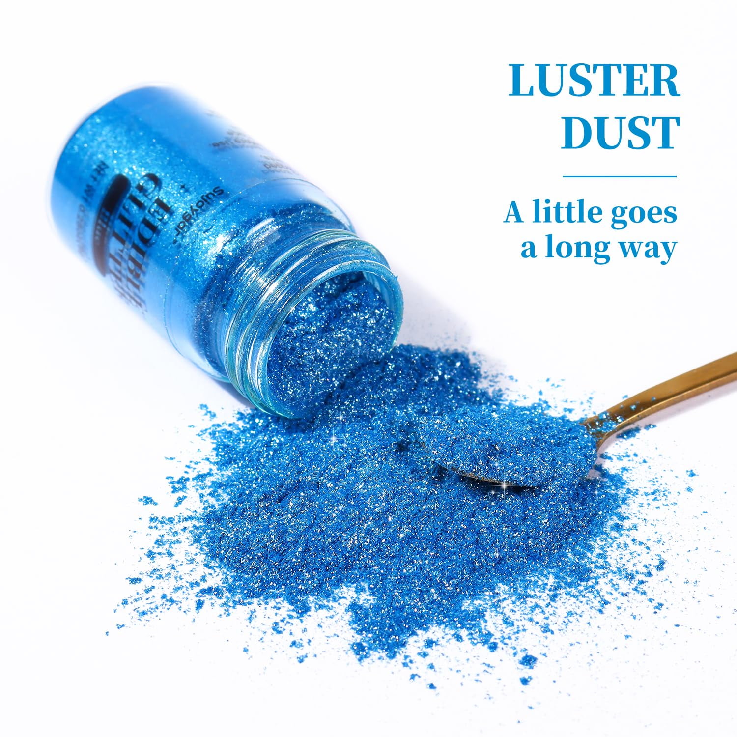 Sujoygar Blue Edible SCH4 Glitter, Food Grade 8g, Edible Glitter for ...