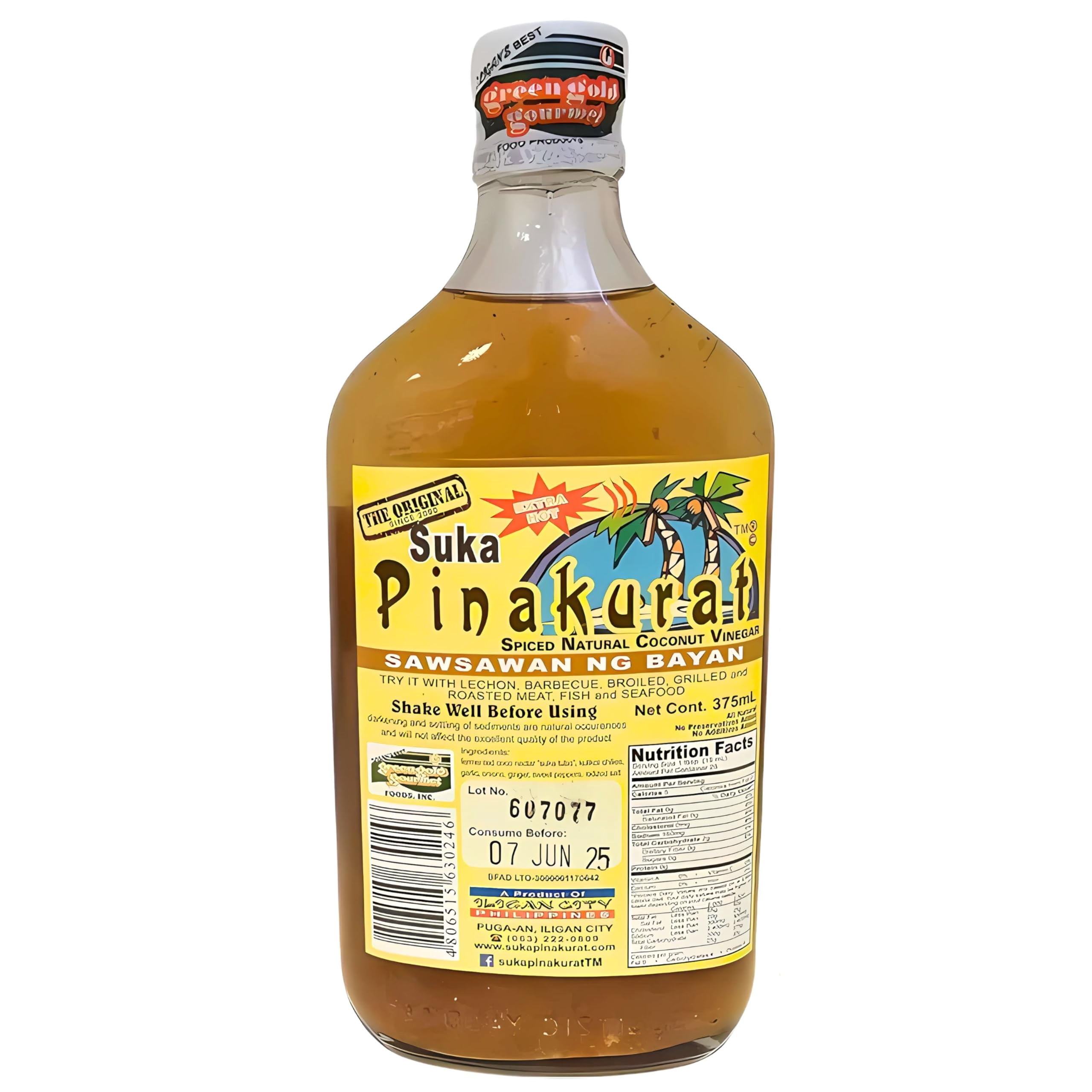 Suka Pinakurat Sawsawan Ng Bayan Original Flavor, Extra Hot! Net Cont ...