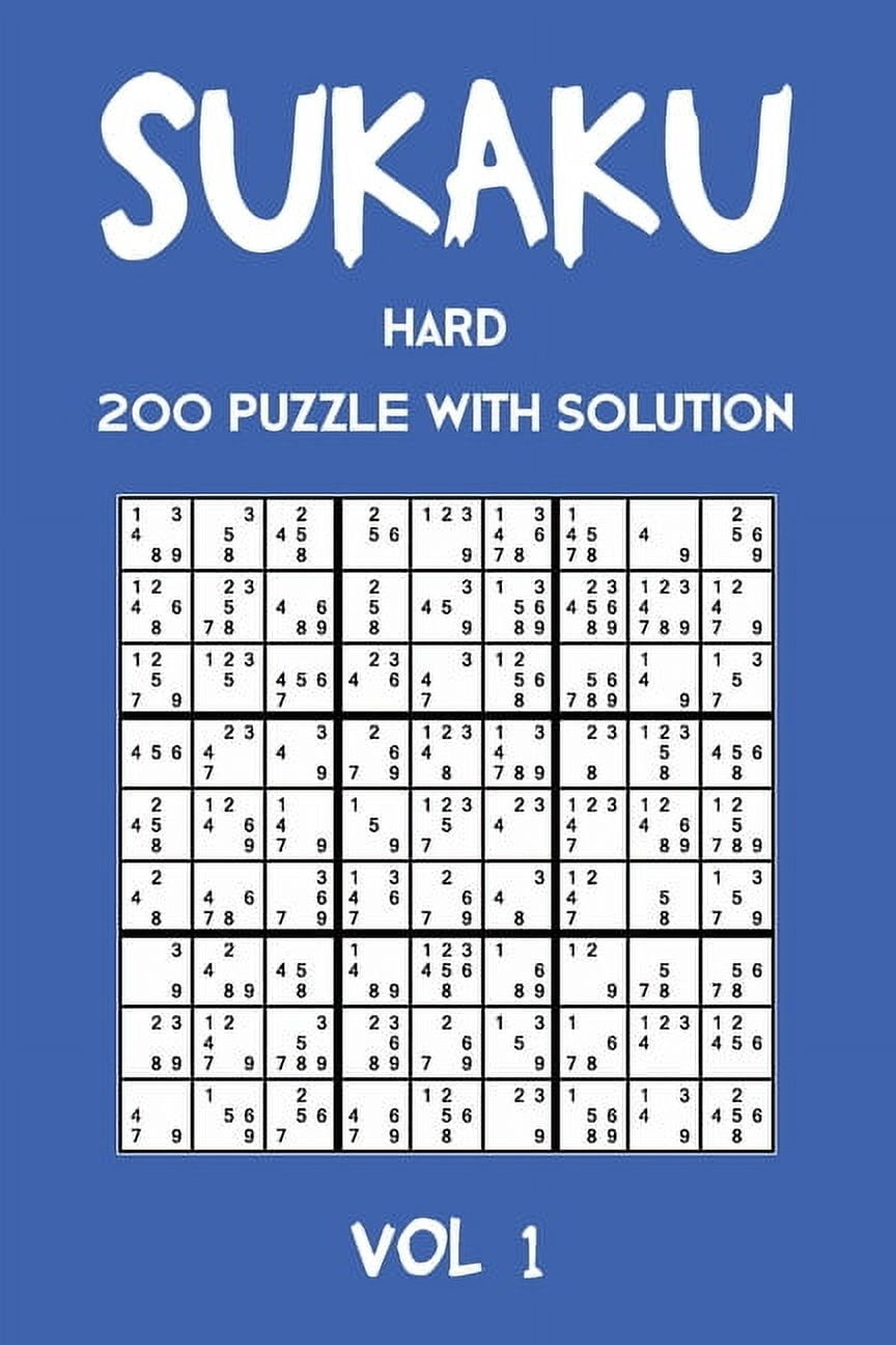 Sukaku Hard 200 Puzzle With Solution Vol 1: Exciting Sudoku variation ...