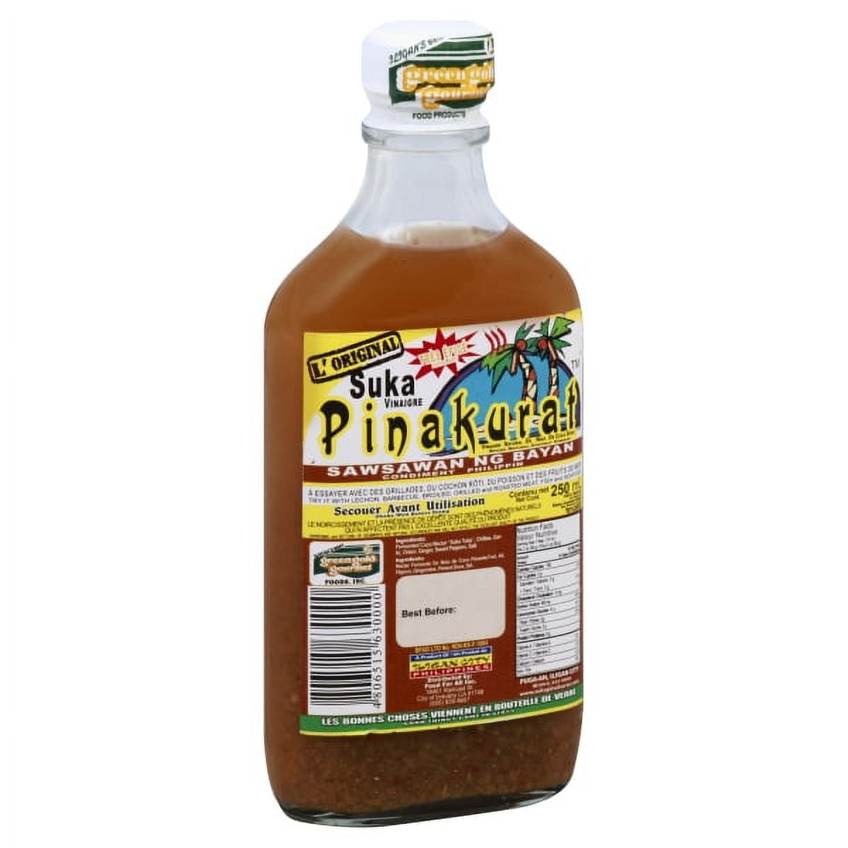 Sukang Pinakurat Extra Hot 250ml - Walmart.com