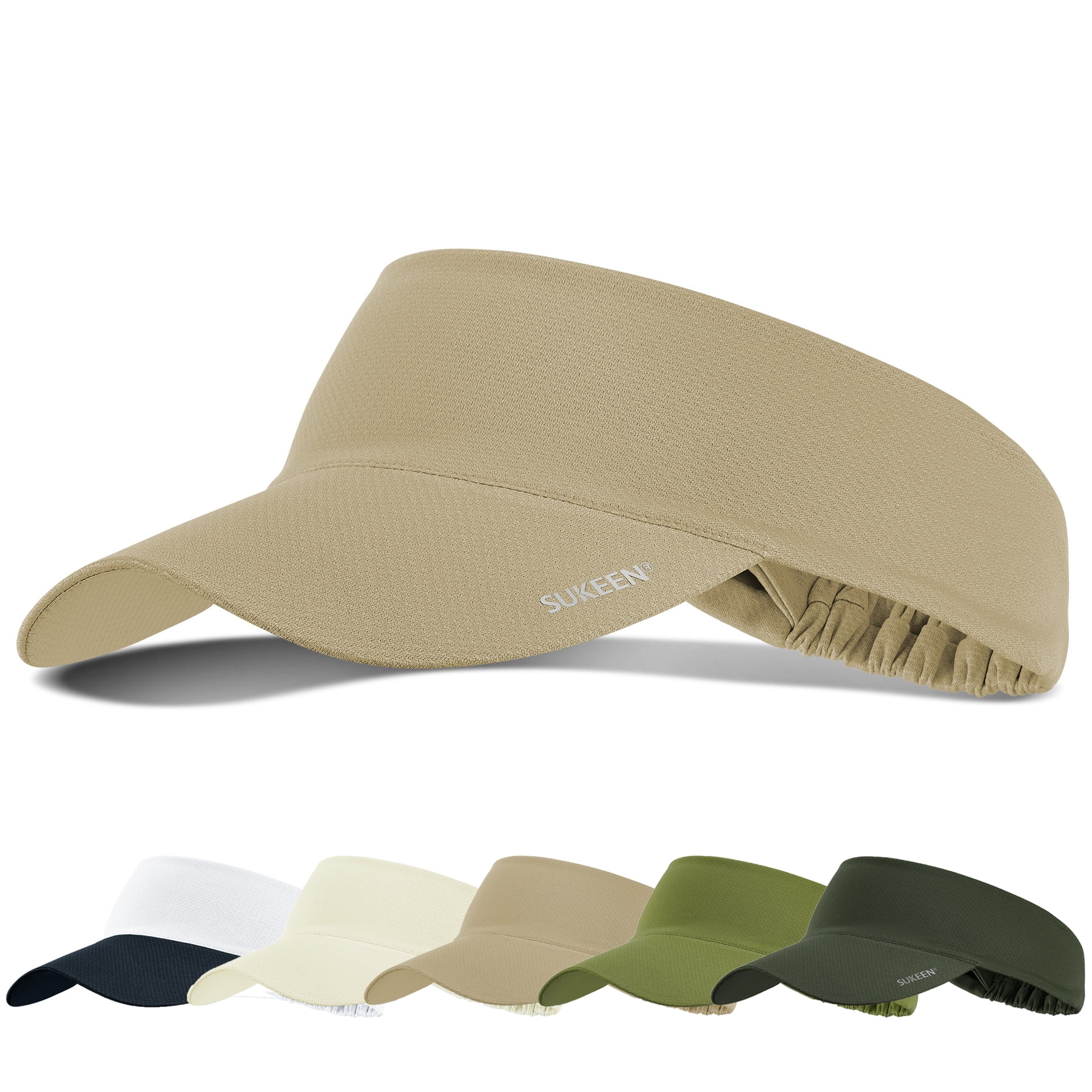 Sukeen Cooling Visor Hat UV Protection Sun Visor Stretchy Sports Tennis ...